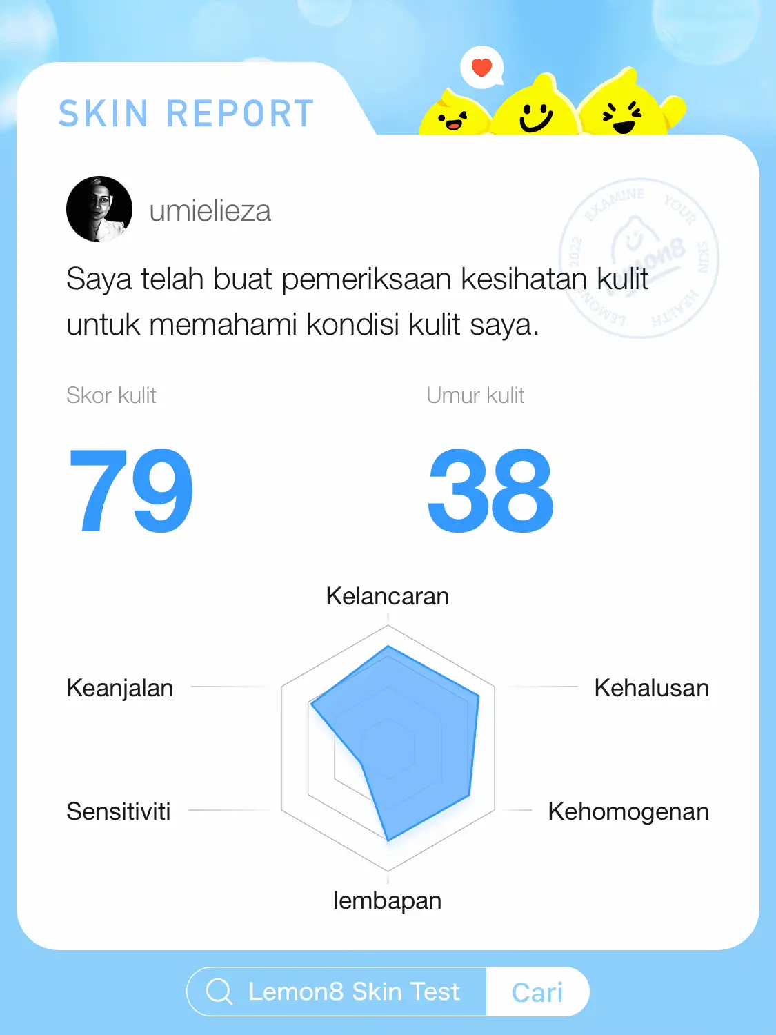 Laporan Kulit Saya | Galeri disiarkan oleh Umie Lieza | Lemon8