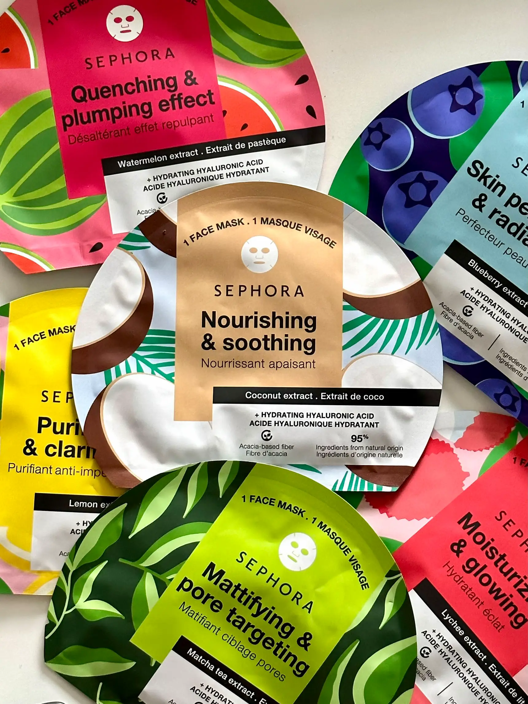 Sephora - Fiber face masks💦 | แกลเลอรีที่โพสต์โดย rabbitllcute | Lemon8