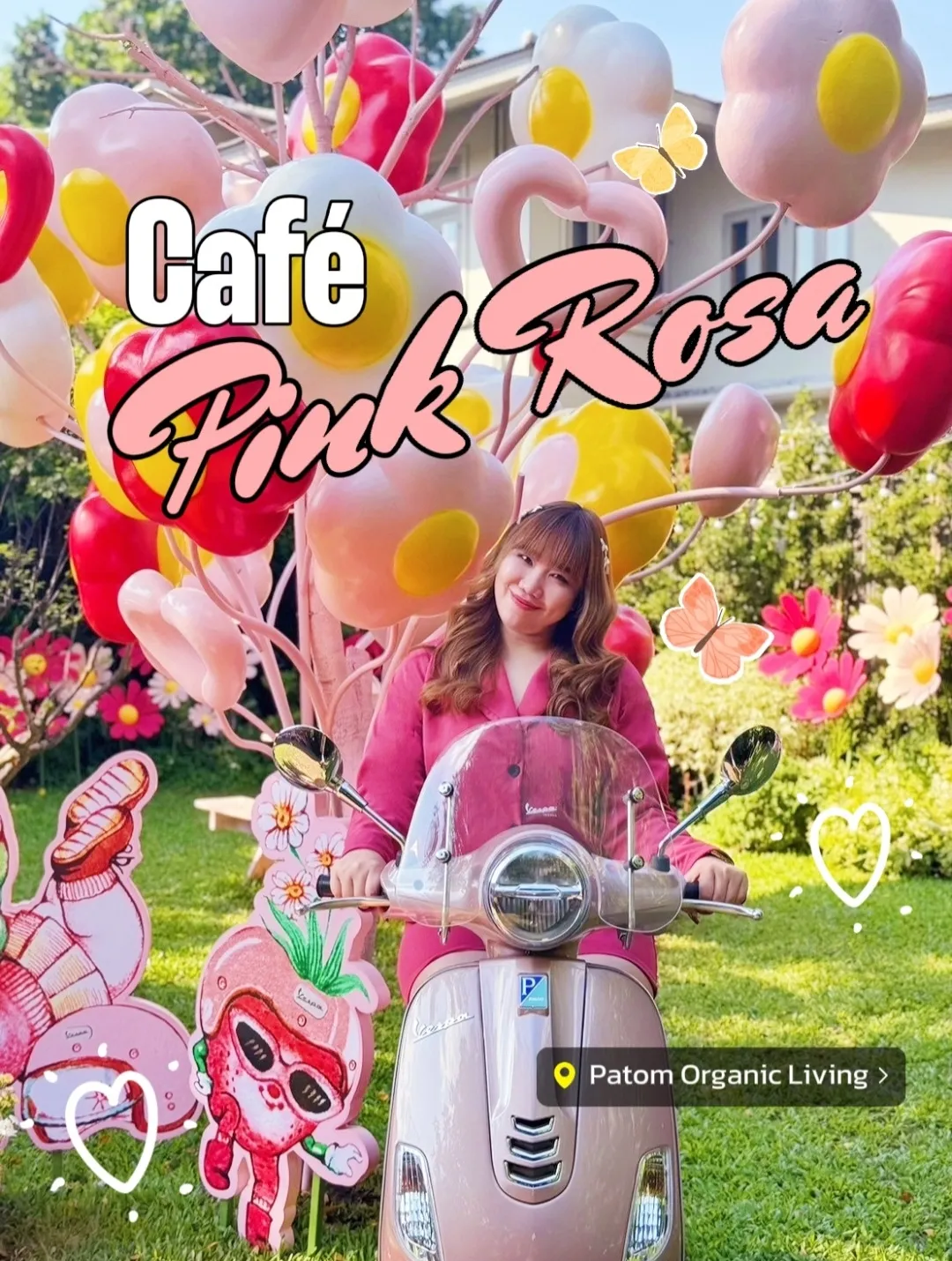 Pink Rosa Cafe สายหวานห้ามพลาดคาเฟ่สุดคิ้วท์ | แกลเลอรีที่โพสต์โดย อา ...