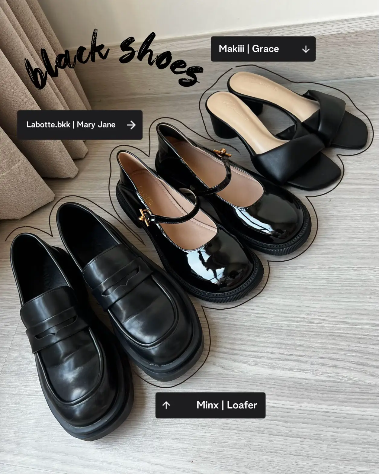 รวม black shoes🖤 รองเท้าดำคู่โปรด มา back to basic กัน! | แกลเลอรีที่ ...
