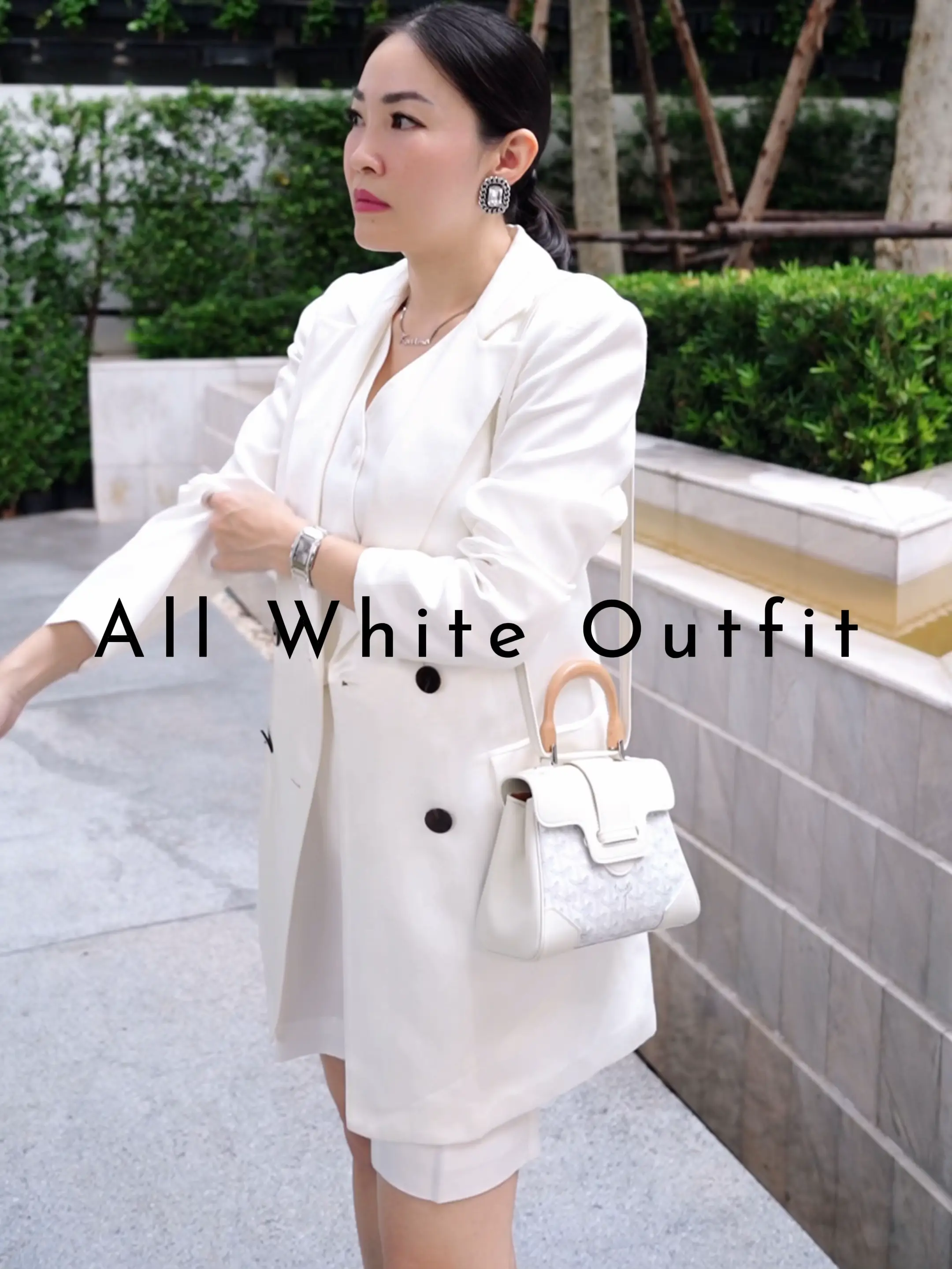 All White Outfit 🤍🤍 แต่งขาวทั้งร่างเก๋ๆ ใครๆก็แต่งได้! | วิดีโอที่เผยแพร่โดย KruGift Karima | Lemon8