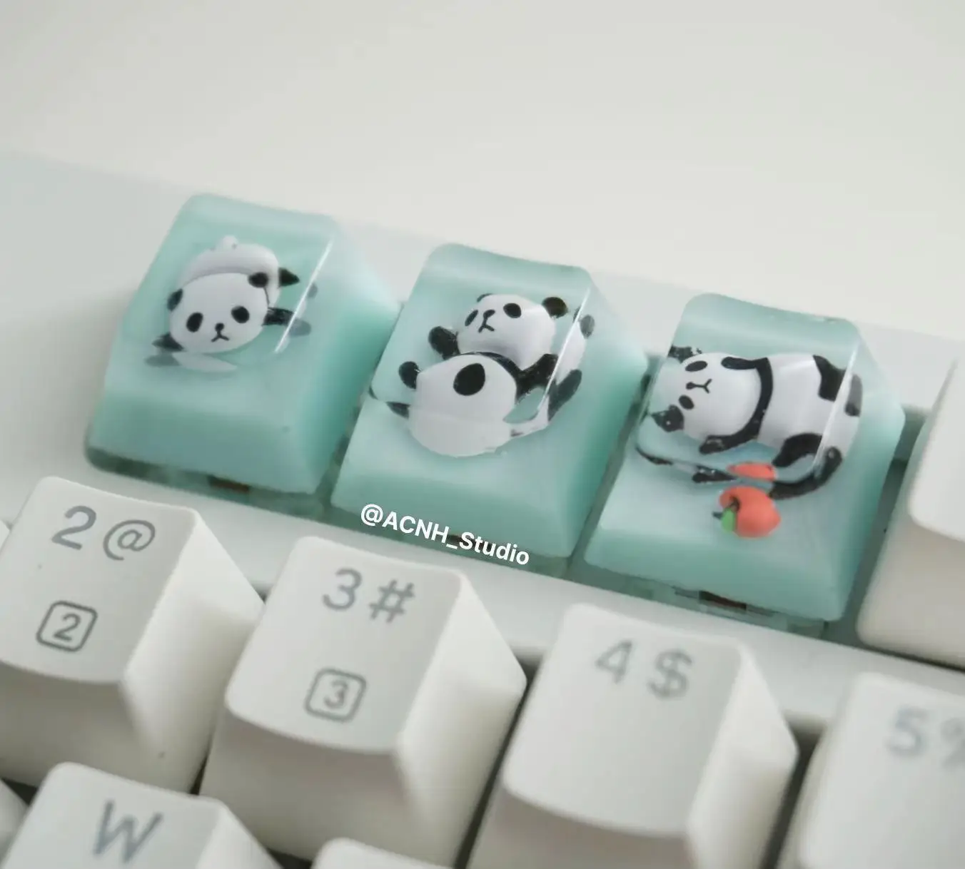 🥰panda resin artisan keycaps | Gallery posted by Yen Yen | Lemon8