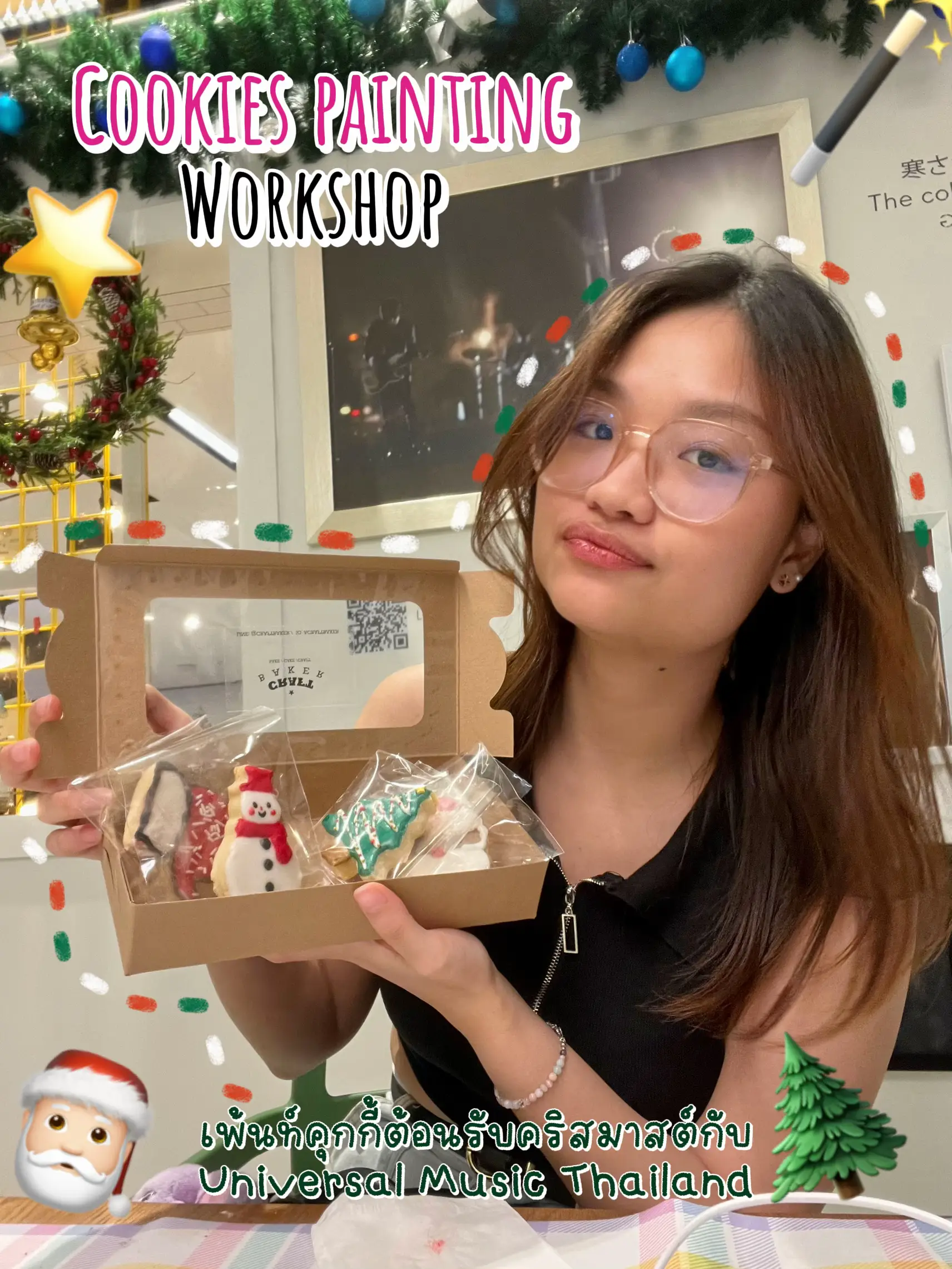 คริสมาสต์นี้ ไปเพ้นท์คุกกี้ด้วยกันมั้ย🪄𓈒🎅🏻 🌲⭐️ | แกลเลอรีที่โพสต์โดย lily chu | Lemon8