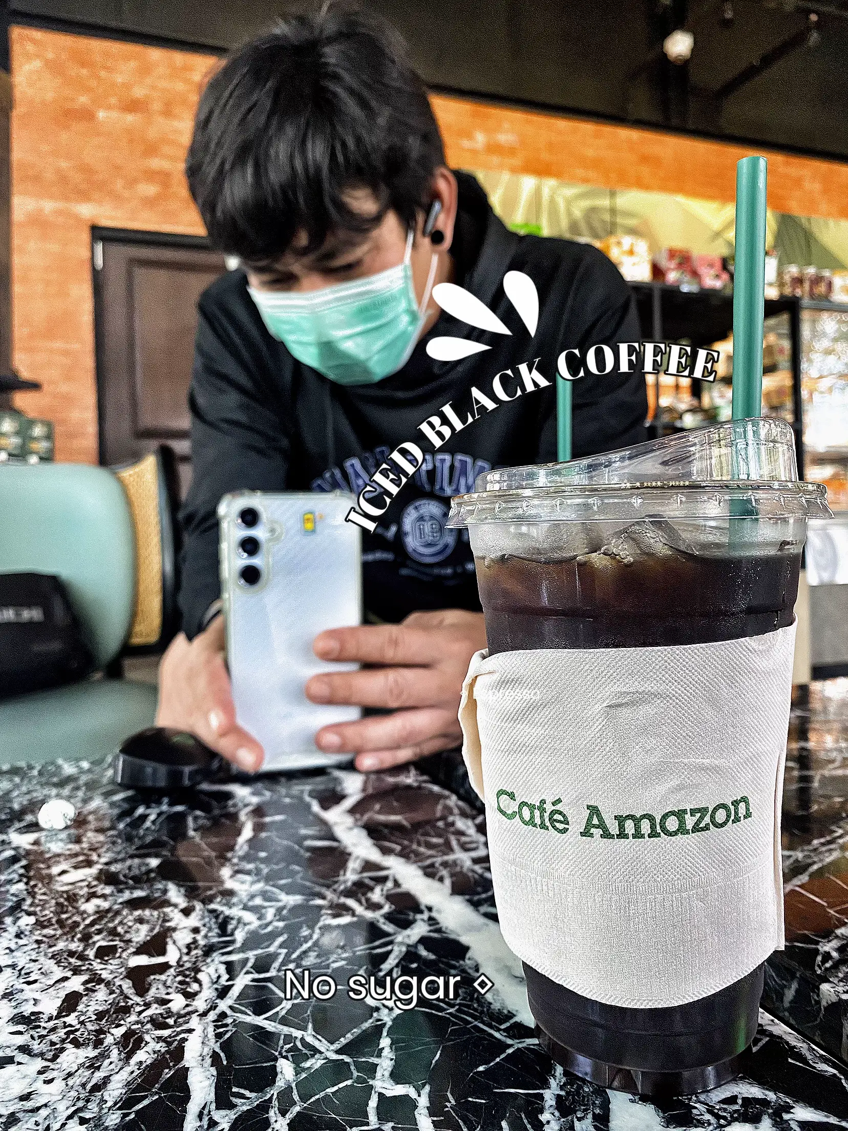 ICED BLACK COFFEE @ Cafe’ Amazon | แกลเลอรีที่โพสต์โดย Mint 💚🌻 | Lemon8