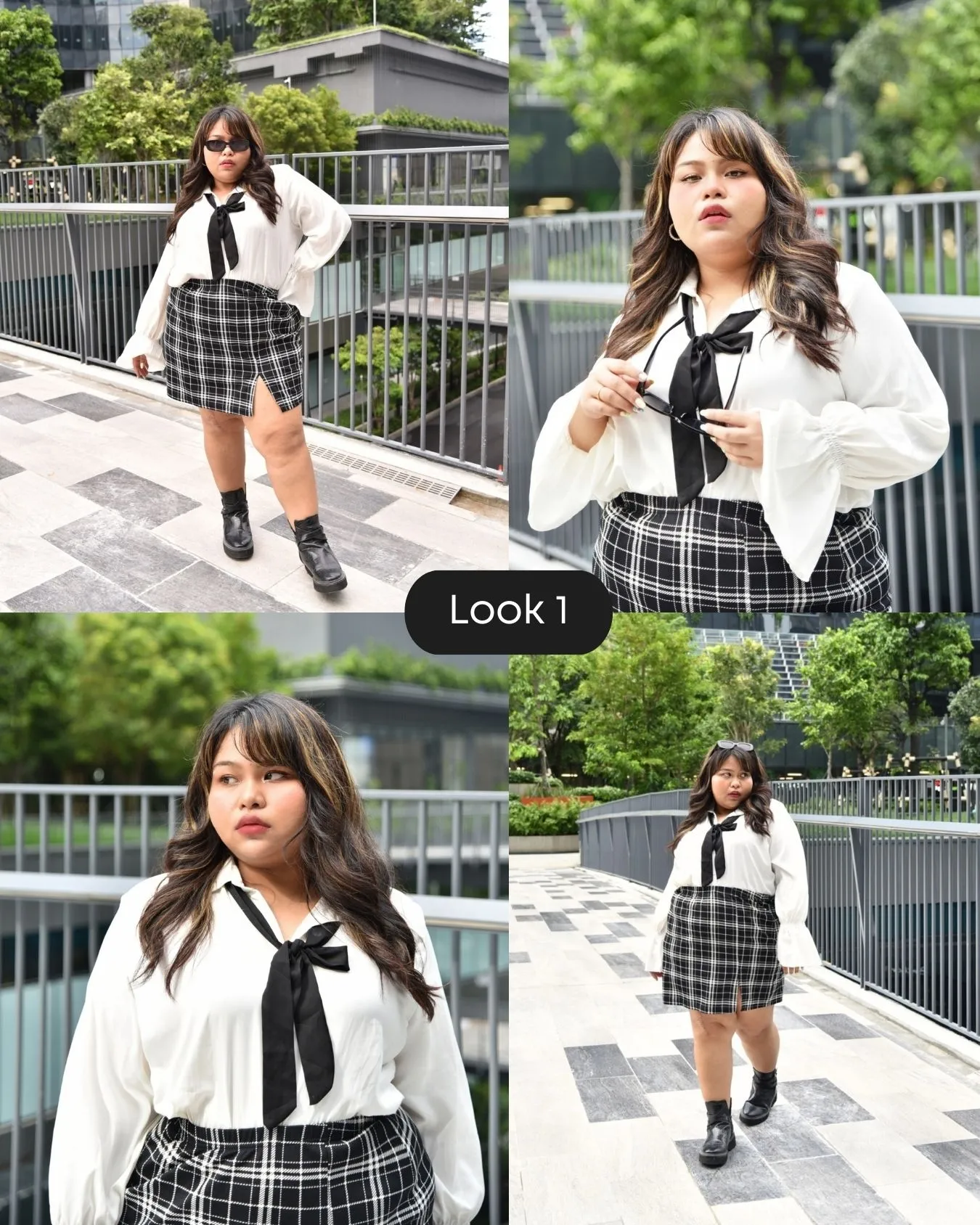OUTFIT black & white สาวพลัสไซส์ | แกลเลอรีที่โพสต์โดย PB girl | Lemon8