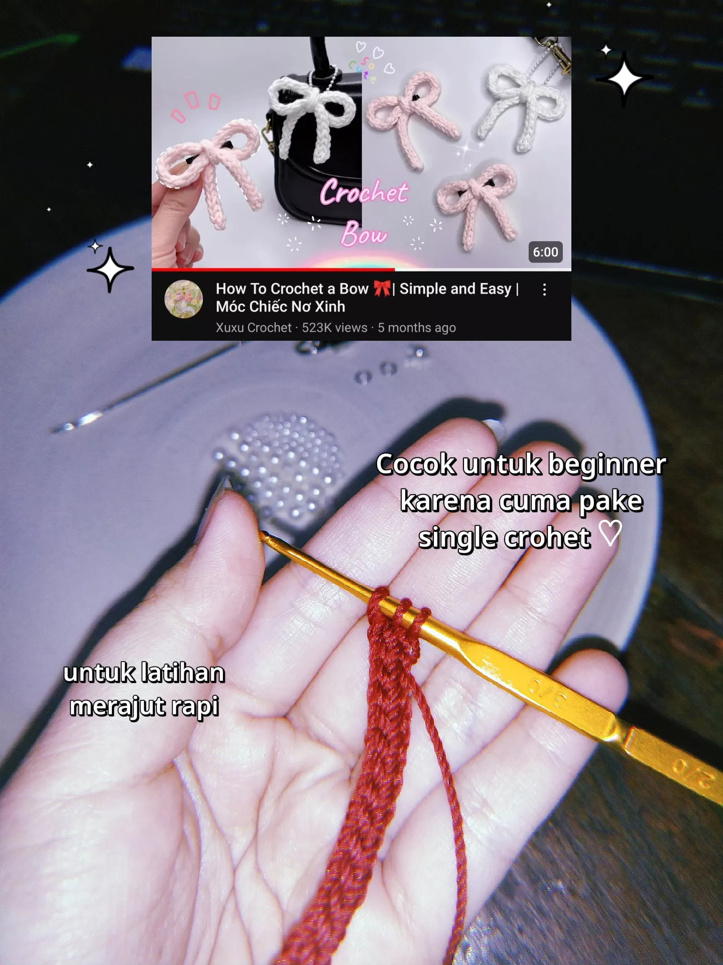 CROCHET DIARY: DIY Gantungan Kunci Pita 🎀 | Galeri diposting oleh awl ...