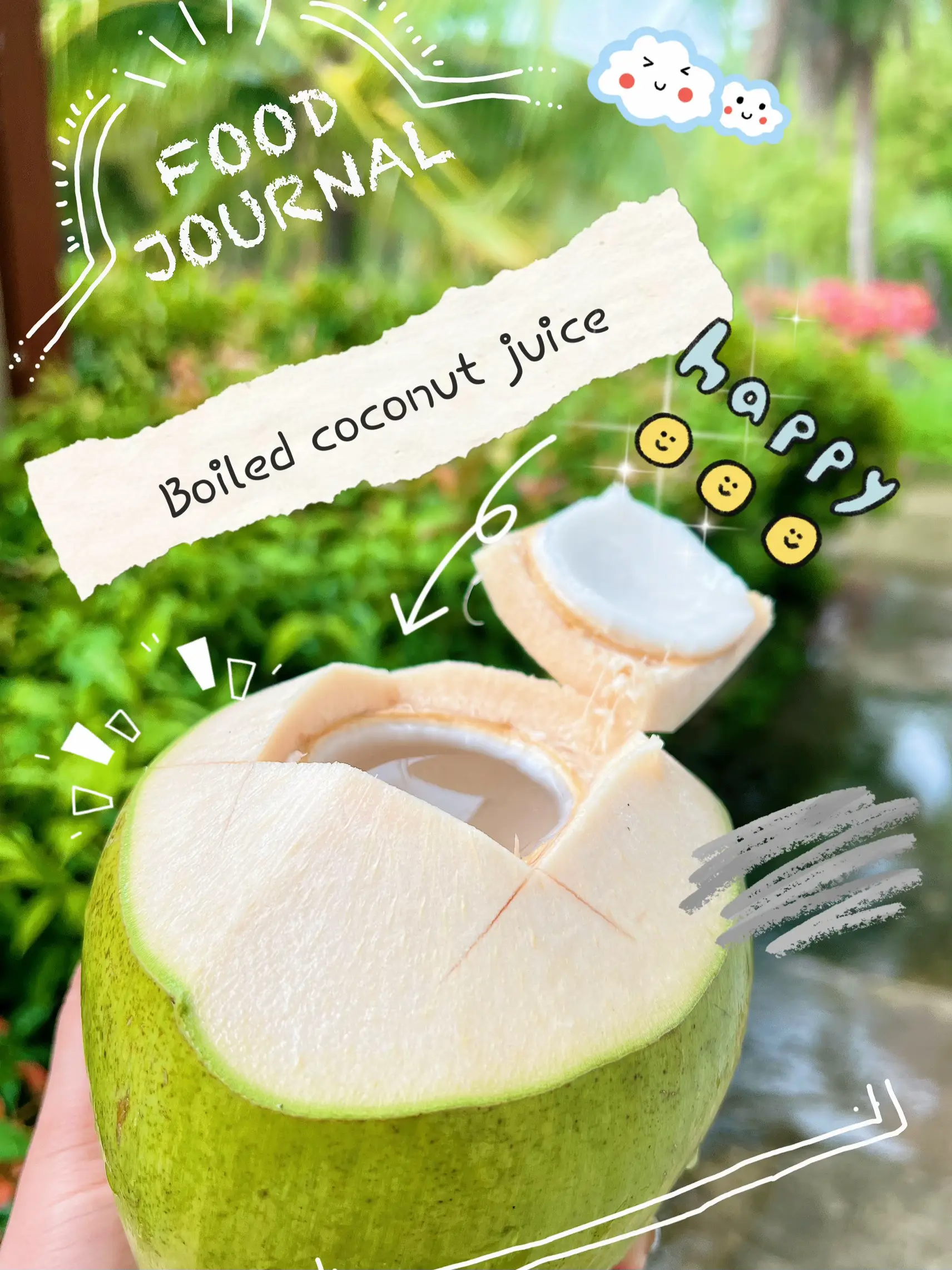 Boiled coconut water is sweeter than normal coconut water. | Video ...