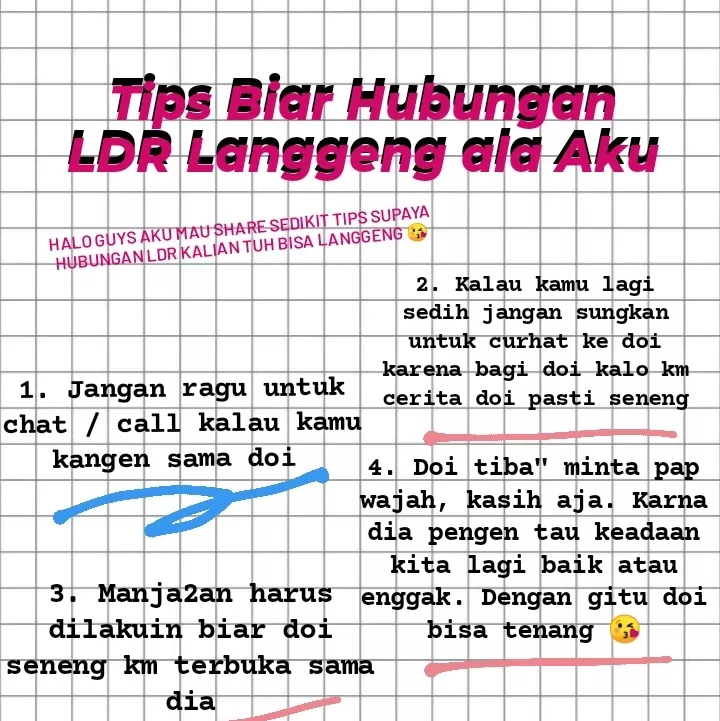 Yuk cari tau tips langgeng LDR-an bareng aku 😆 | Galeri diposting oleh icaa💞 | Lemon8