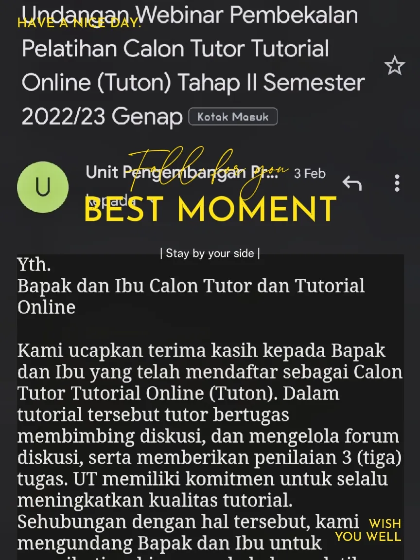 Tutorial menjadi tutor di Universitas Terbuka | Galeri diposting oleh rejakk | Lemon8