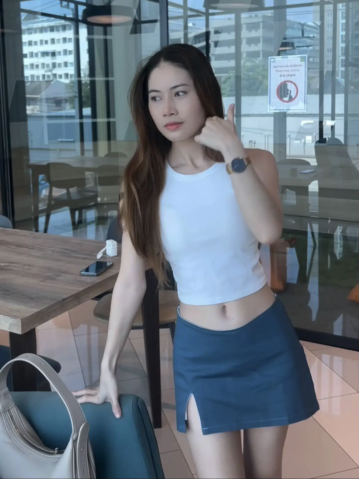 กระโปรงสั้นที่จริงใจ 💗🌷 | แกลเลอรีที่โพสต์โดย Sai. | Lemon8