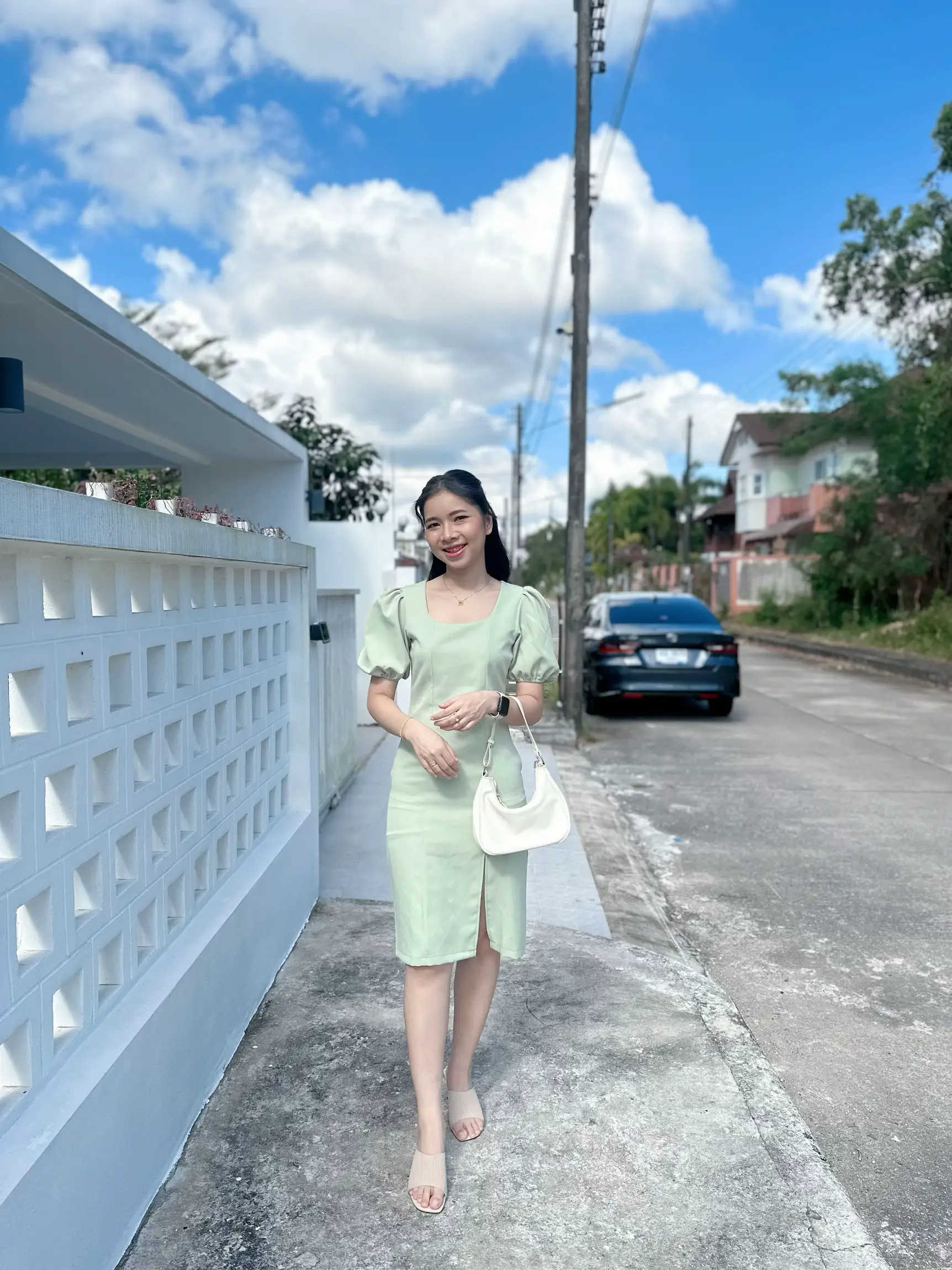 ชุดไปงานแต่ง ตรีมสีเขียว | แกลเลอรีที่โพสต์โดย Lukpat🤍 | Lemon8