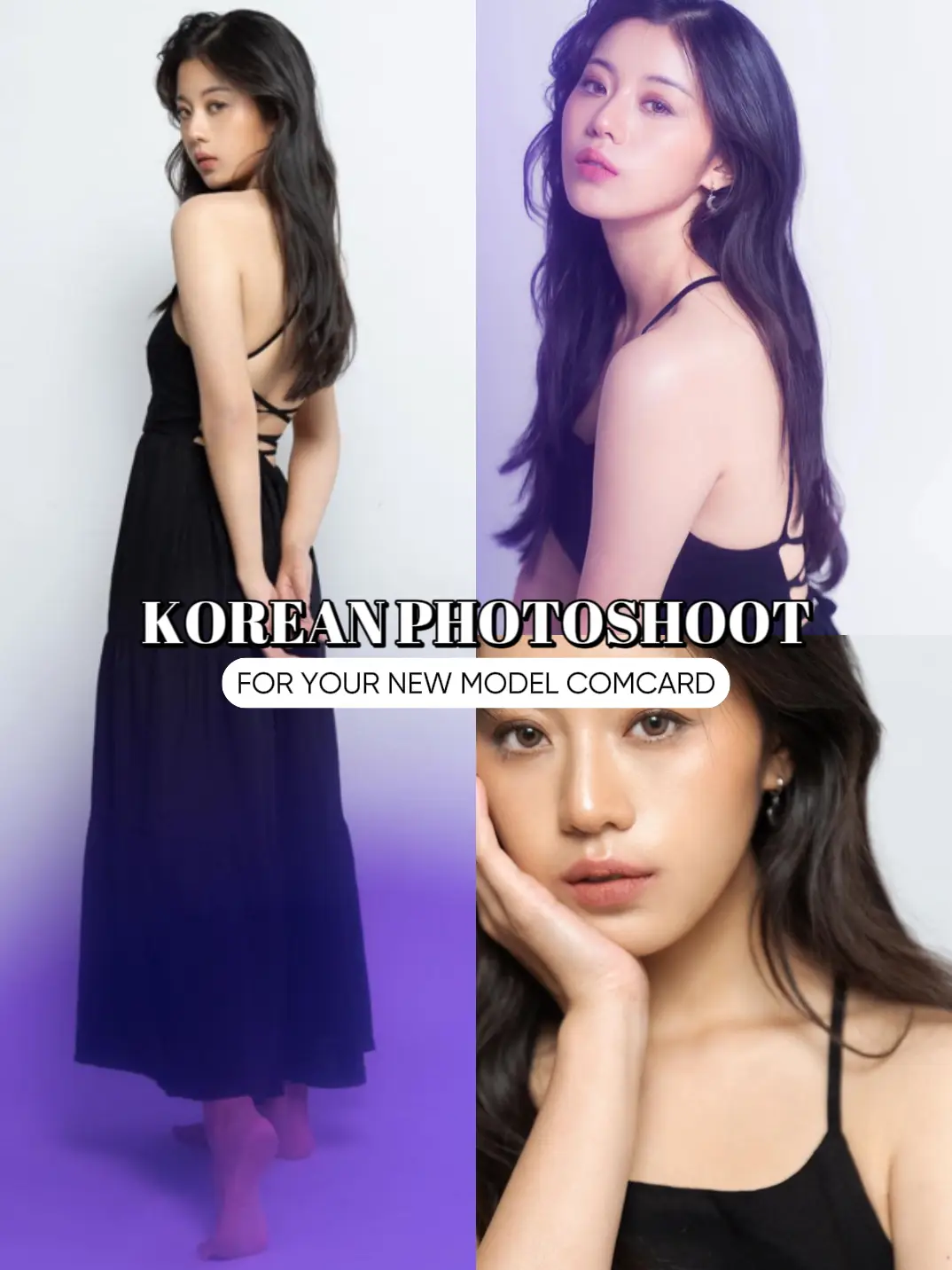 Korean Photoshoot For Your New Model Comcard | แกลเลอรีที่โพสต์โดย Melati Tedja | Lemon8