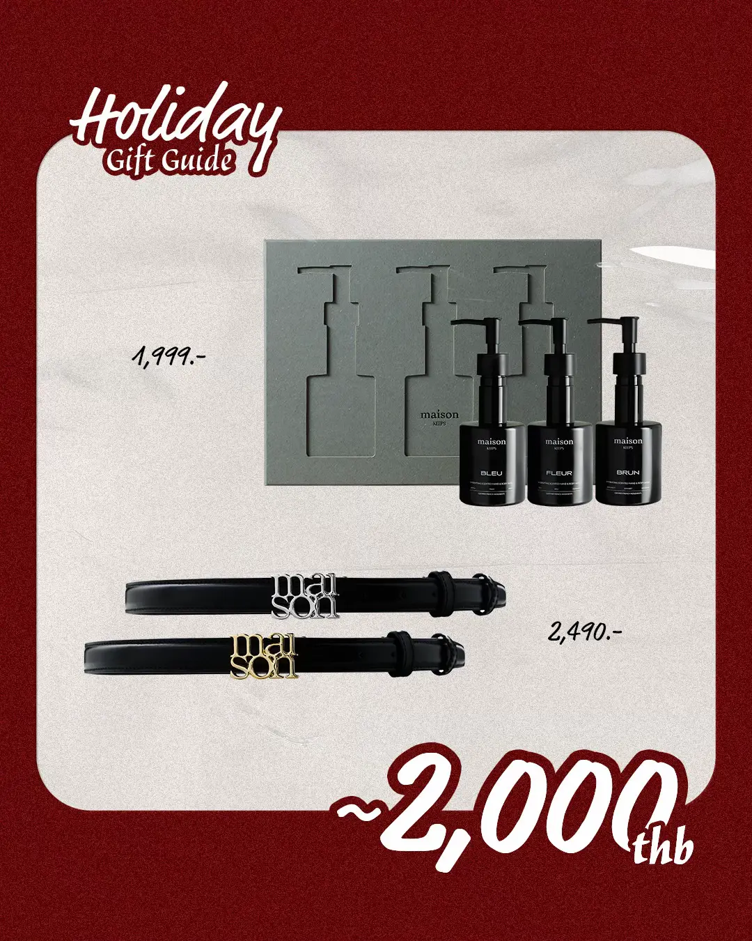 Budget หลักร้อย-พัน💸ช้อปของขวัญจับฉลากจาก maison KEEPS | แกลเลอรีที่โพสต์โดย maison KEEPS | Lemon8