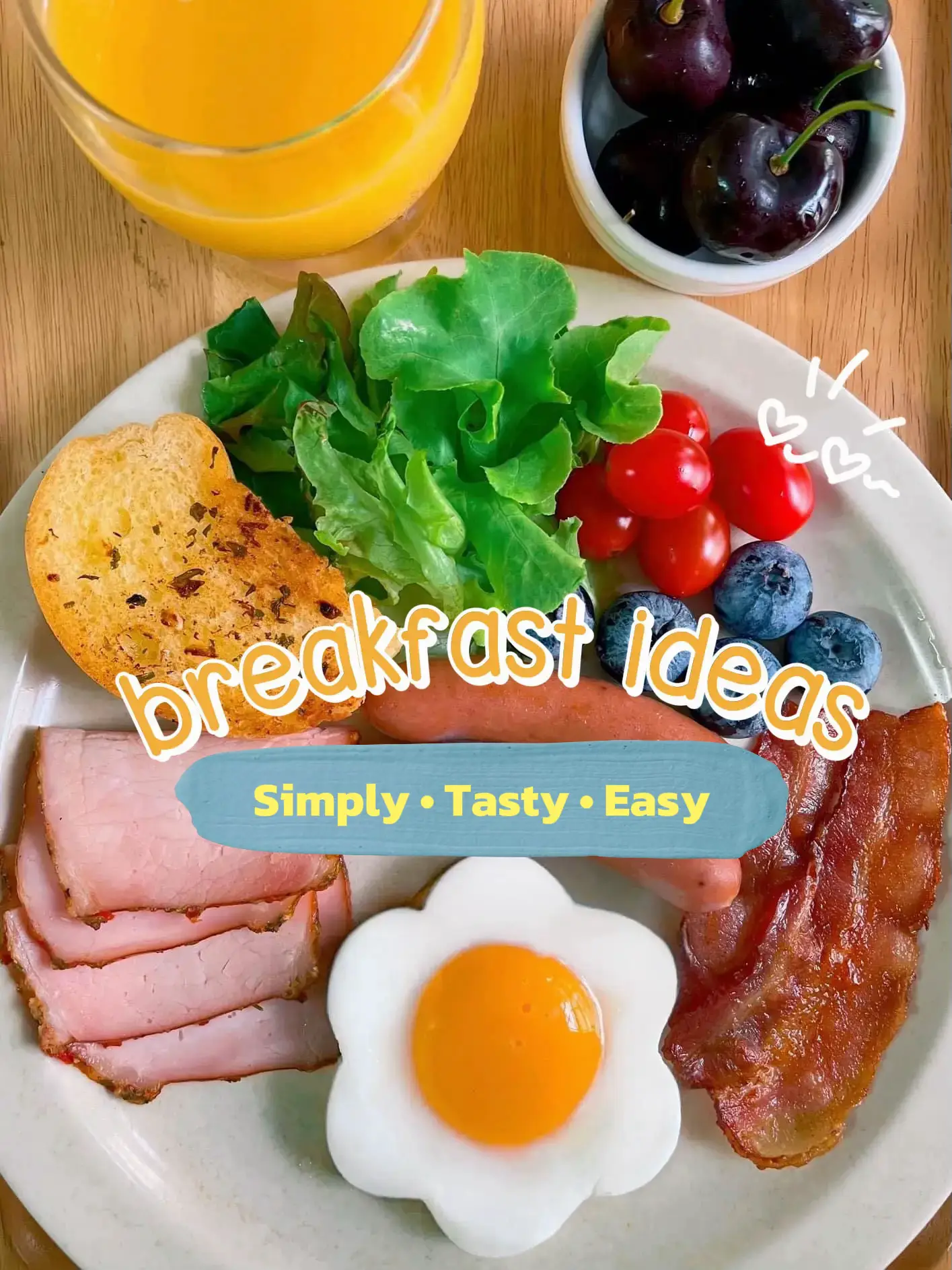 Breakfast Ideas 🍳🥗🍒🫐 | แกลเลอรีที่โพสต์โดย Passorn Cake 🌻 | Lemon8