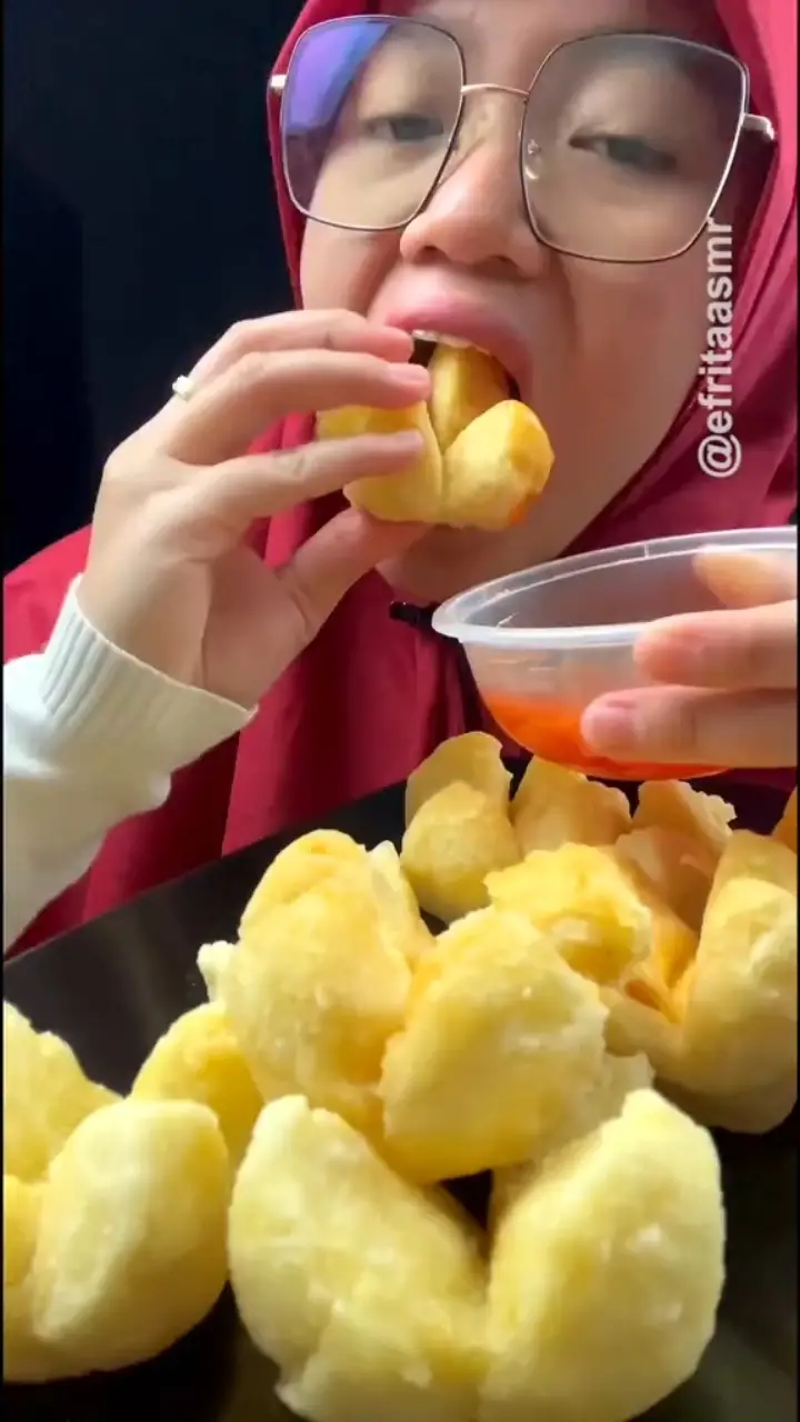 bakso kentang keju mekar | Video dipublikasikan oleh Efrita ASMR | Lemon8