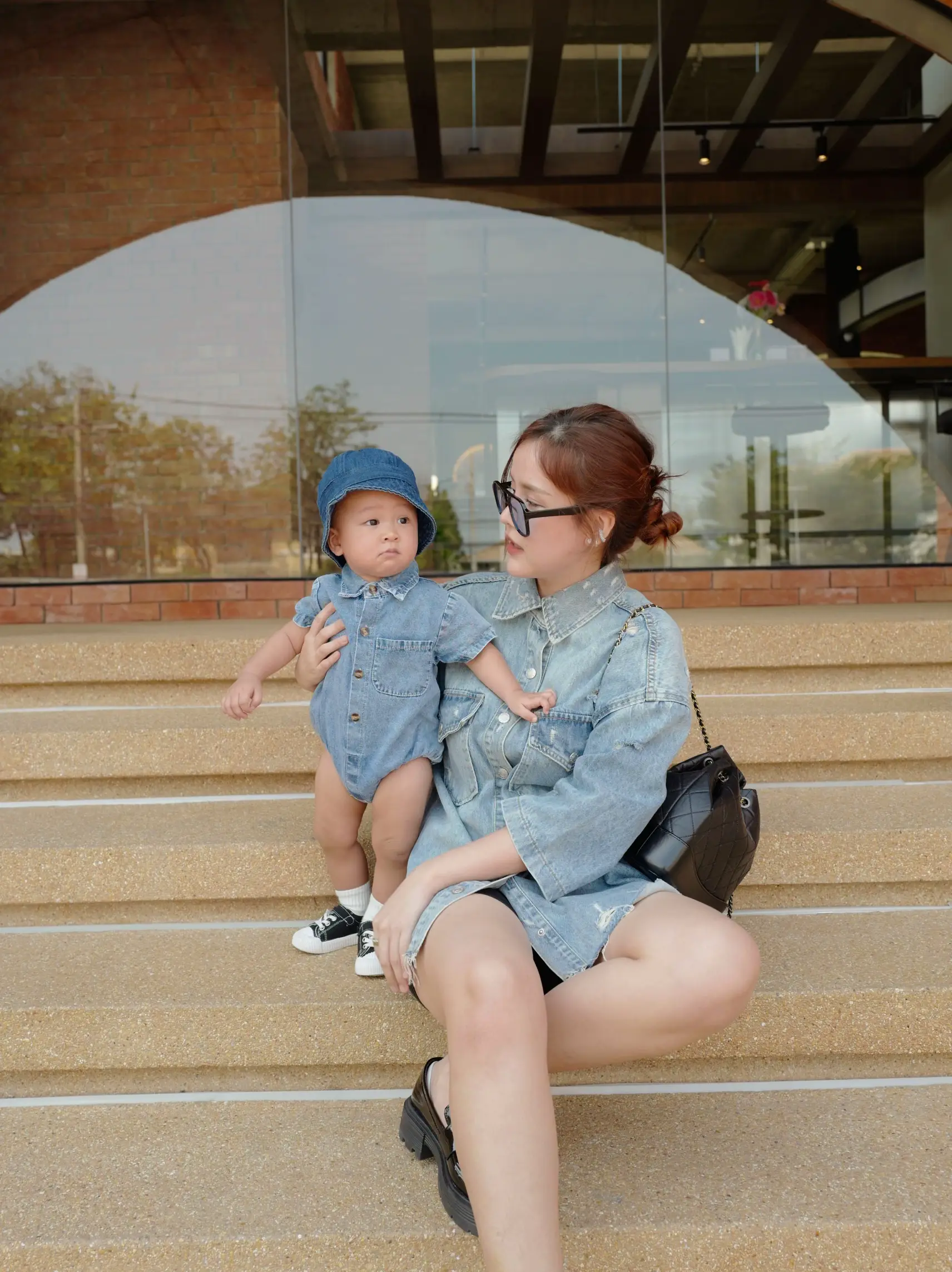 ootd w’ my baby boy 👦🏼 denim outfit 👖ลุคยีนส์คู่ลูกชาย | แกลเลอรีที่โพสต์โดย taboo 🧸 | Lemon8