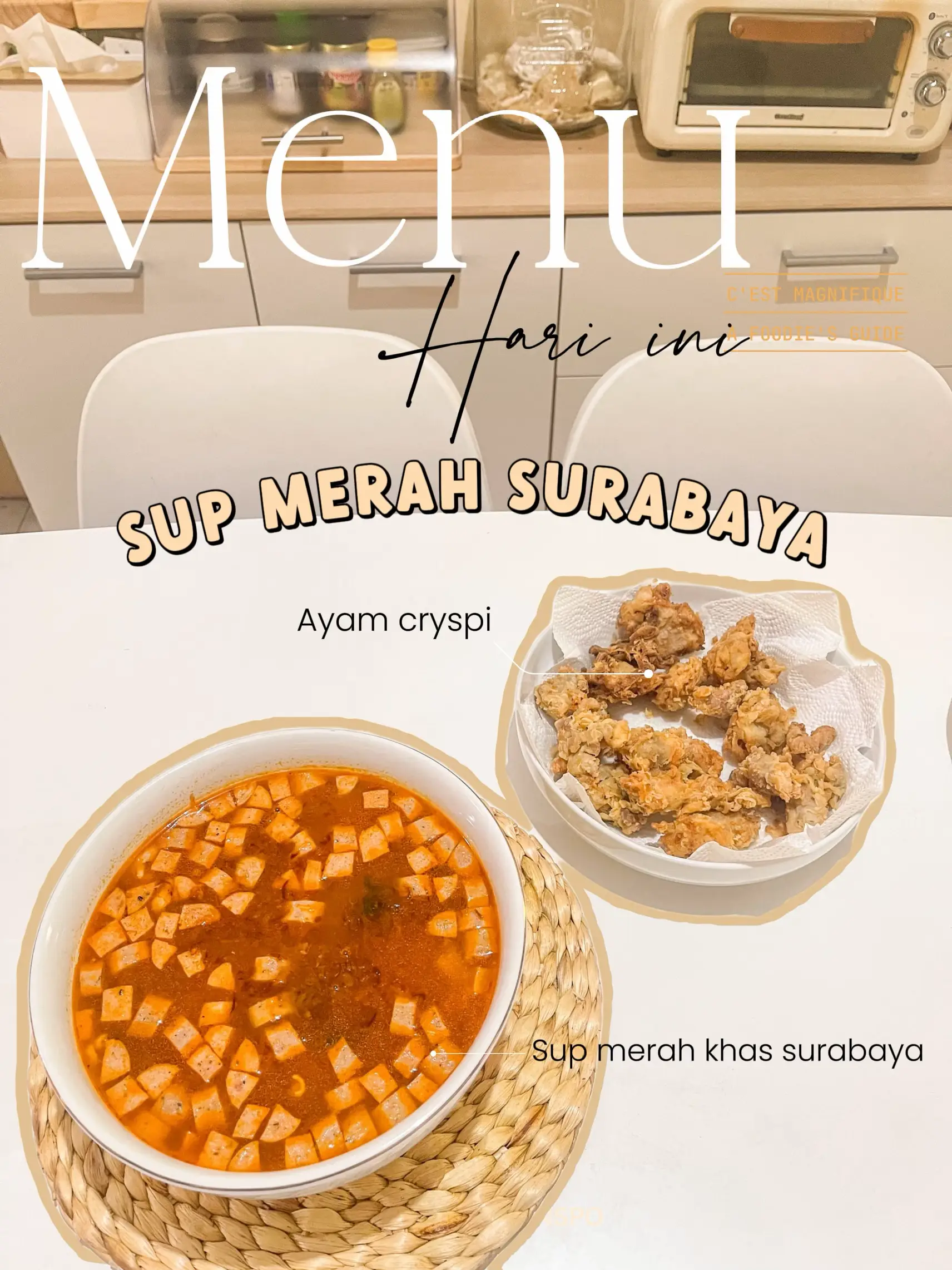 Ide menu hari ini ( sup merah khas surabaya ) | Galeri disiarkan oleh ...