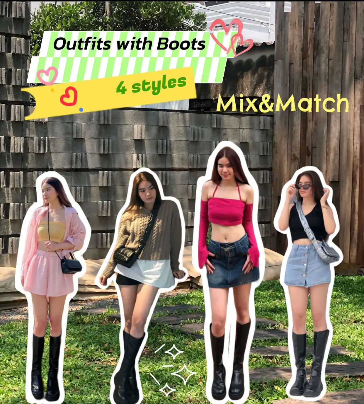 Outfits with Boots 👢🦋 | แกลเลอรีที่โพสต์โดย Pim.miii | Lemon8