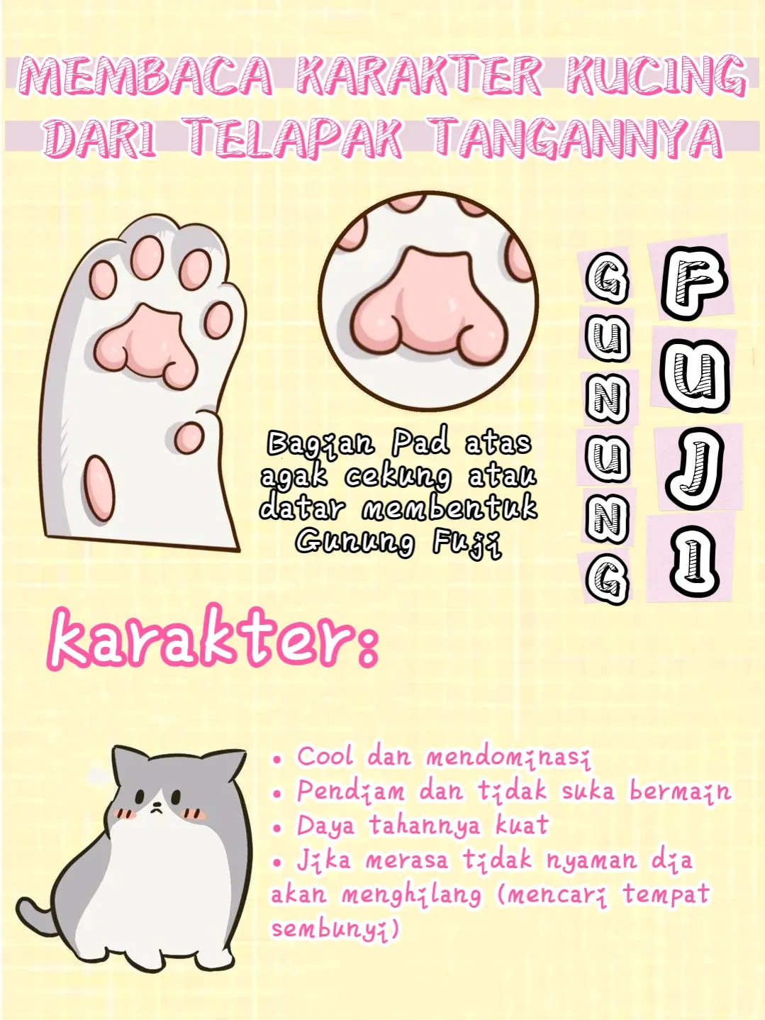 🐾KENALI KARAKTER KUCINGMU DARI TELAPAK TANGANNYA 😺 | Galeri diposting oleh Lily Pet Lovers | Lemon8