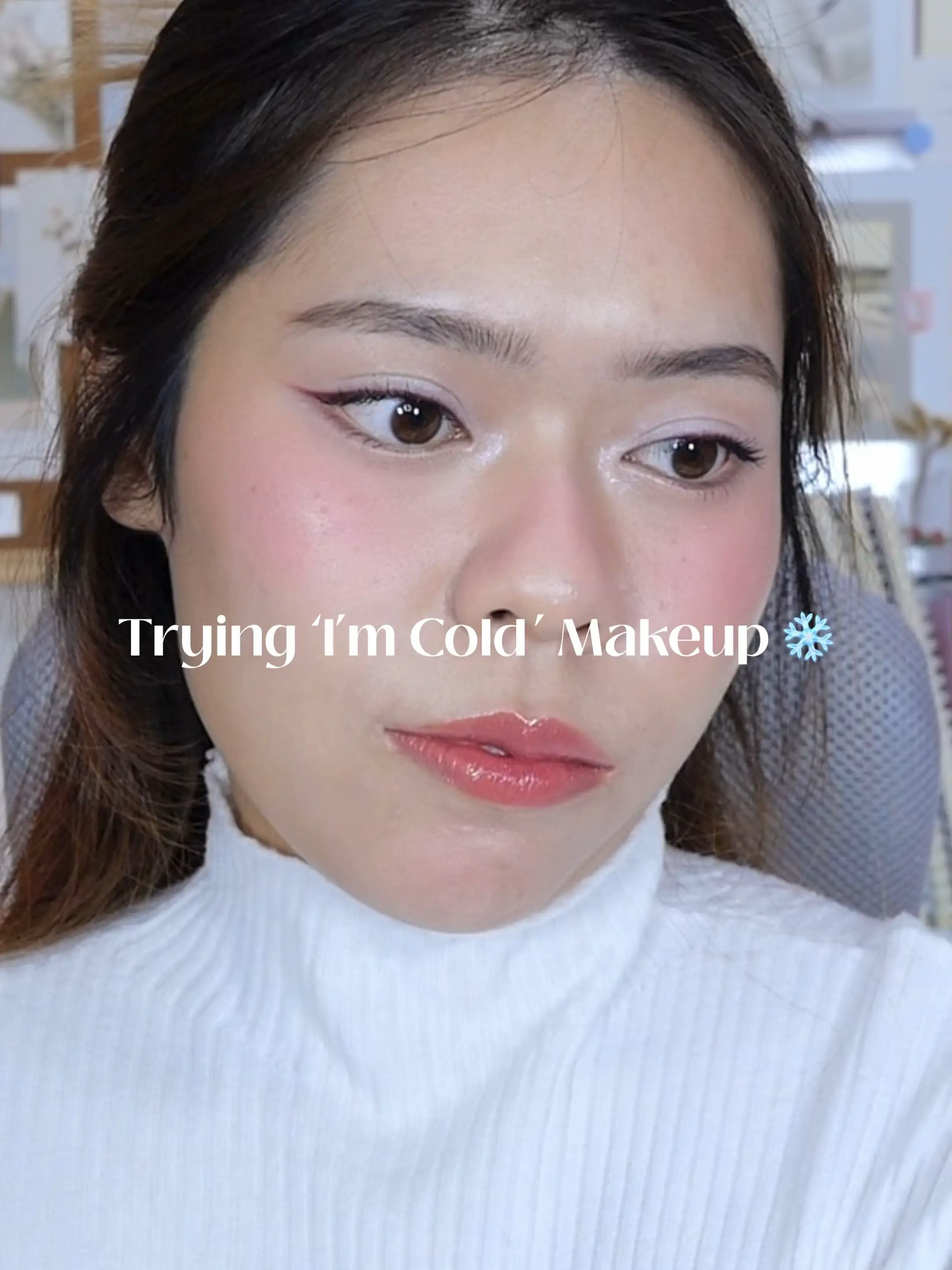 ️ ลองแต่งหน้าลุค ‘I’m Cold’ Makeup ☃️ | วิดีโอที่เผยแพร่โดย Porfoh | ปฝ | Lemon8