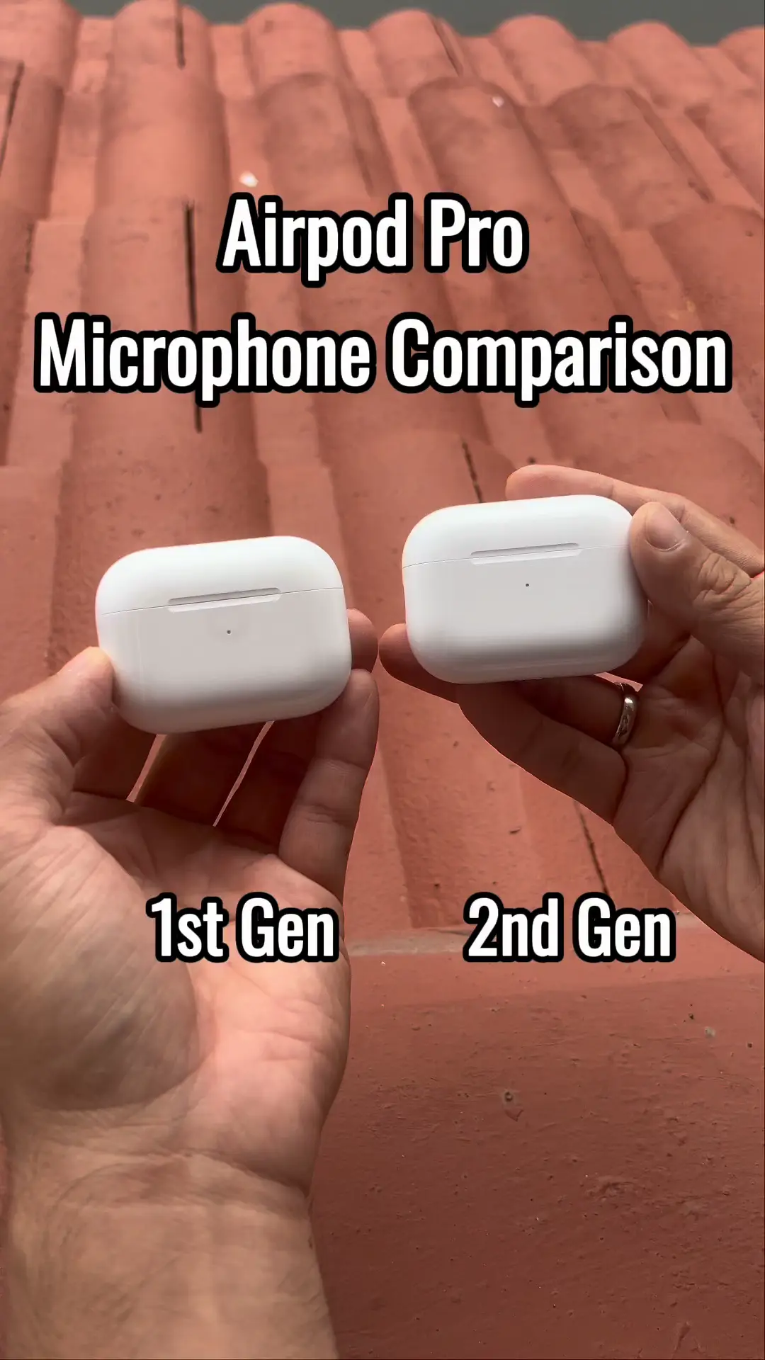 Apple AirPod Pro 1st Gen vs 2nd Gen Mic comparison | Video published by ...