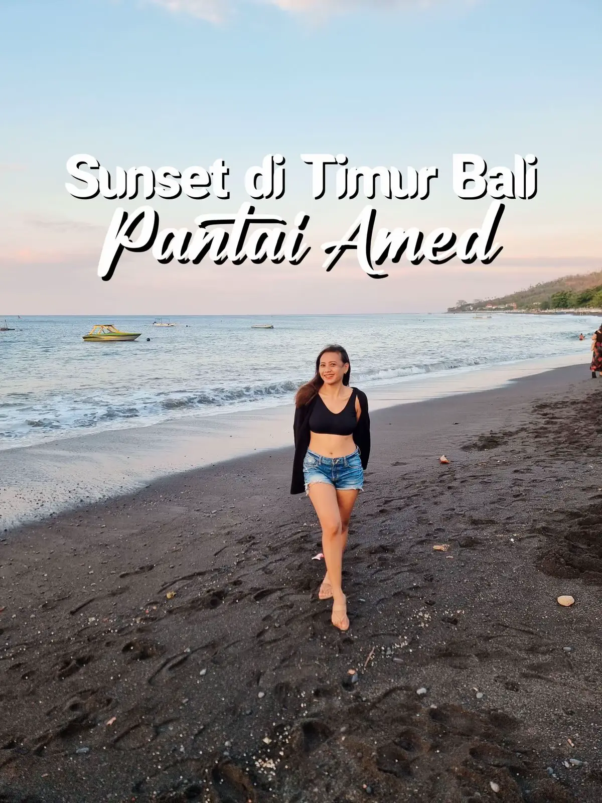 Beautiful Sunset at Amed Beach - Bali | Galeri diposting oleh nesyaadenisaa | Lemon8