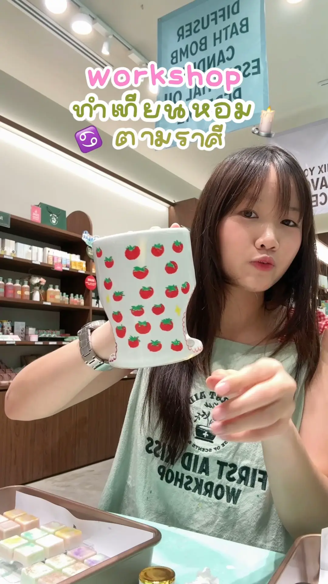 Workshop ทำเทียนหอมสายมู ตามราศีเกิด!♋️🕯️ | วิดีโอที่เผยแพร่โดย aayoko🐶 | Lemon8