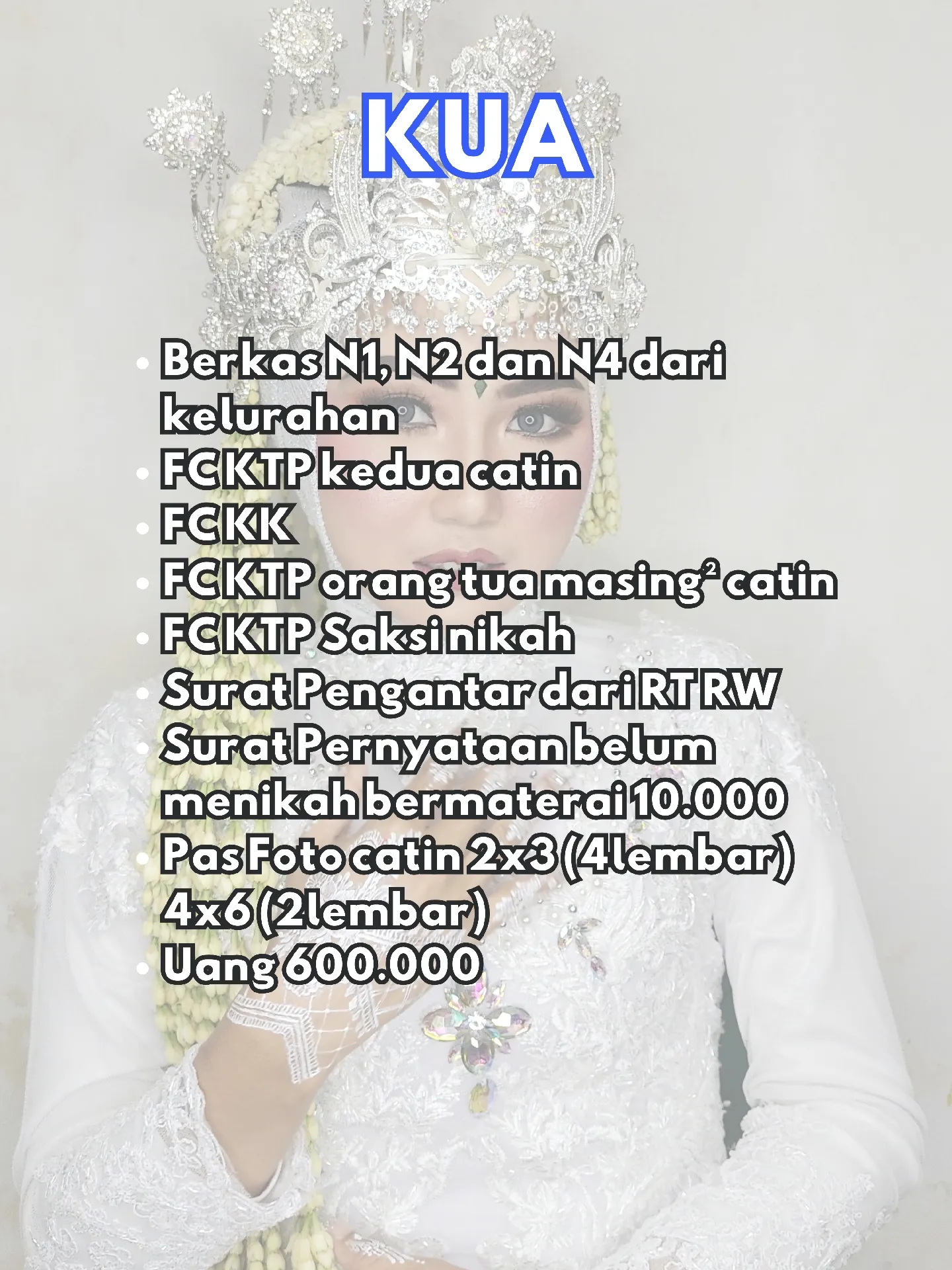 PENTING! CATIN WAJIB TAU ALUR BERKAS NIKAH 😍 | Galeri diposting oleh ...