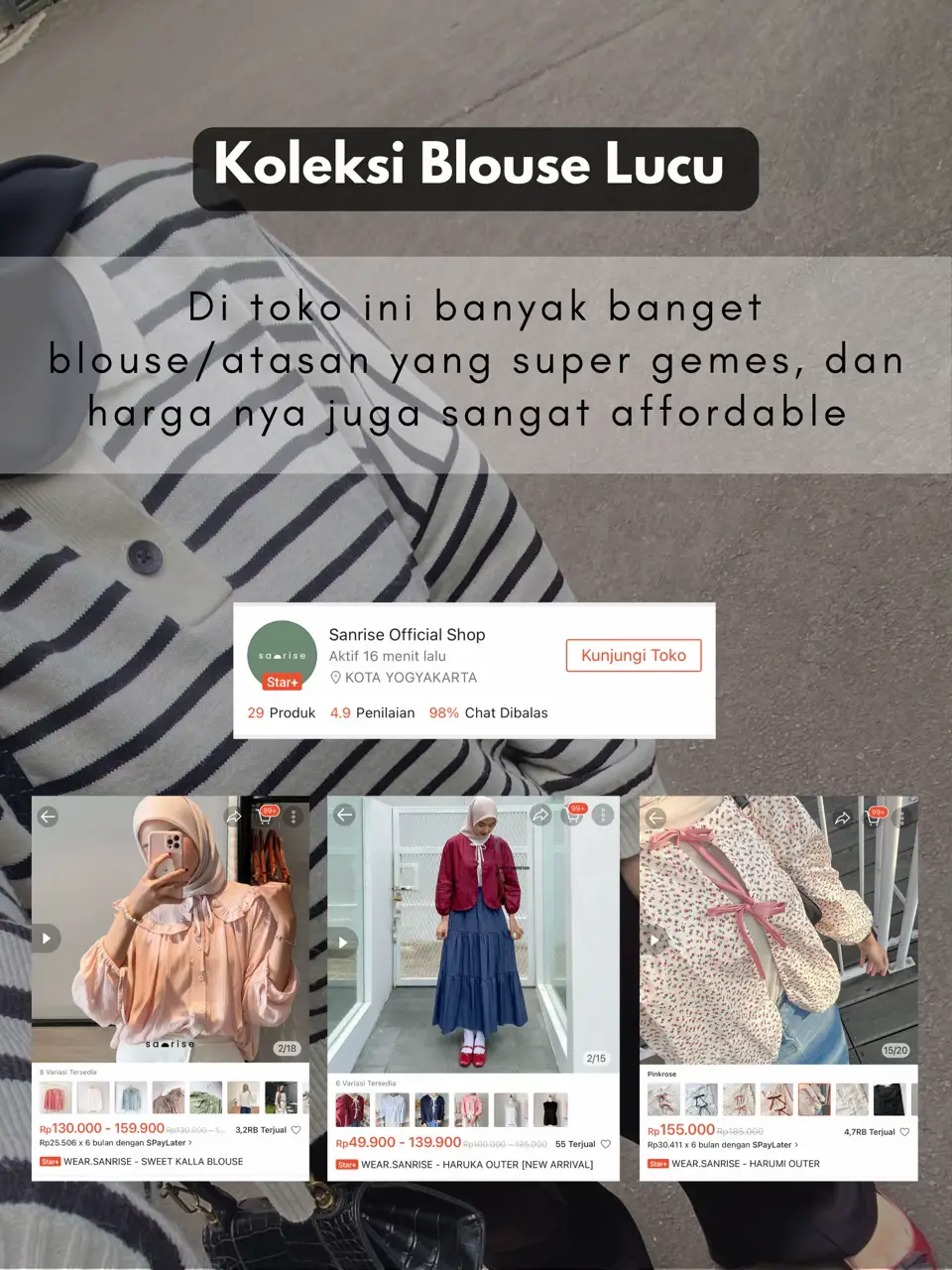 Affordable😍 Rekomendasi Toko Oren Timeless Fashion | Galeri diposting oleh Mutiass | Lemon8