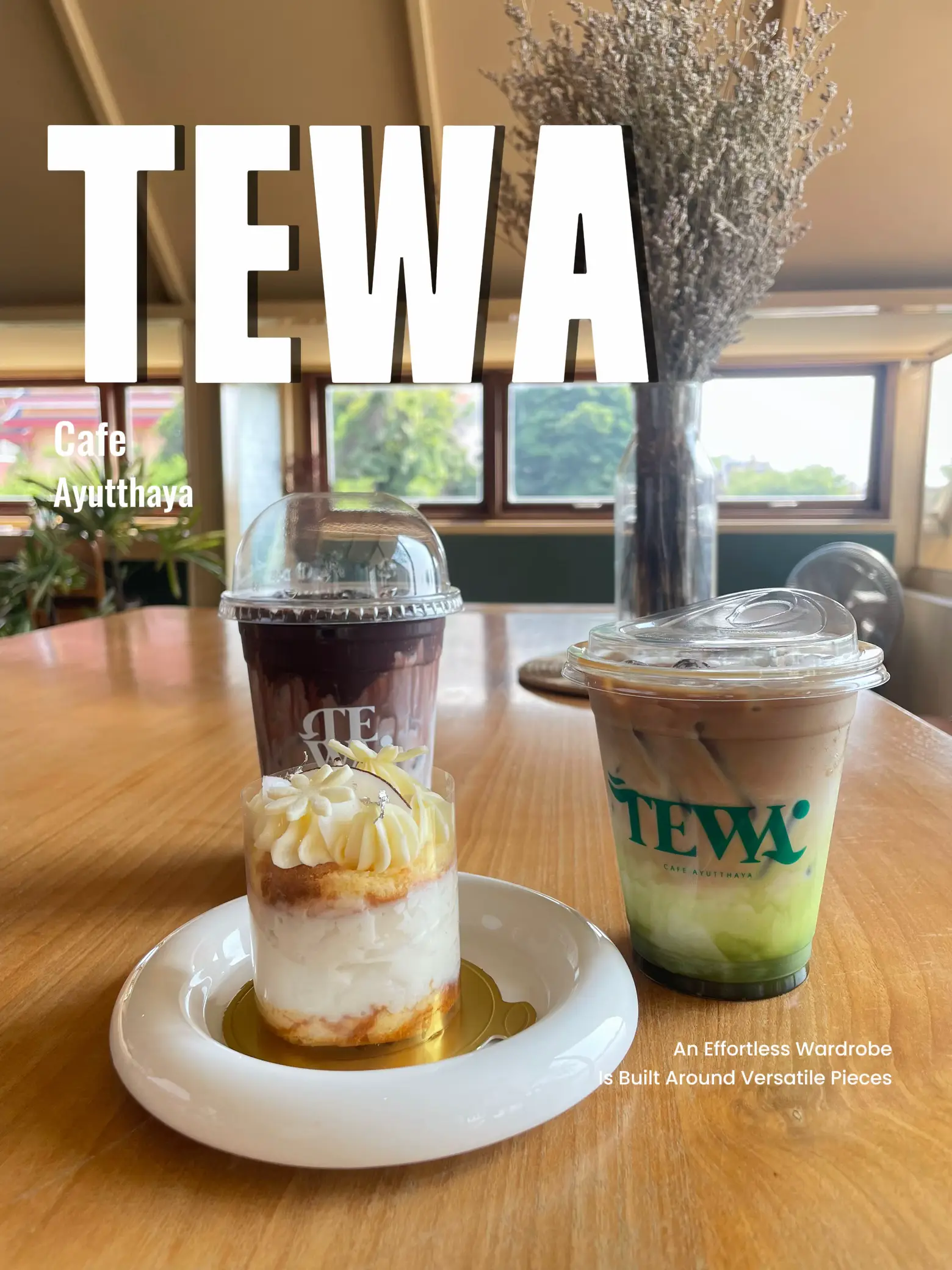 คาเฟ่อยุธยา : Tewa Cafe Ayutthaya | แกลเลอรีที่โพสต์โดย Dolla | Lemon8