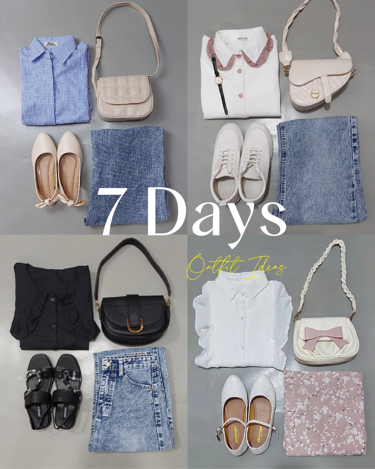 7 Days Outfit ideas | Galeri diposting oleh Vitcherries 🍒 | Lemon8