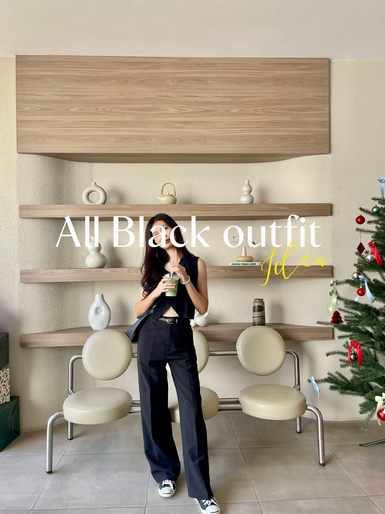 All Black outfit idea | OOTD | แกลเลอรีที่โพสต์โดย Elle Oraya | Lemon8