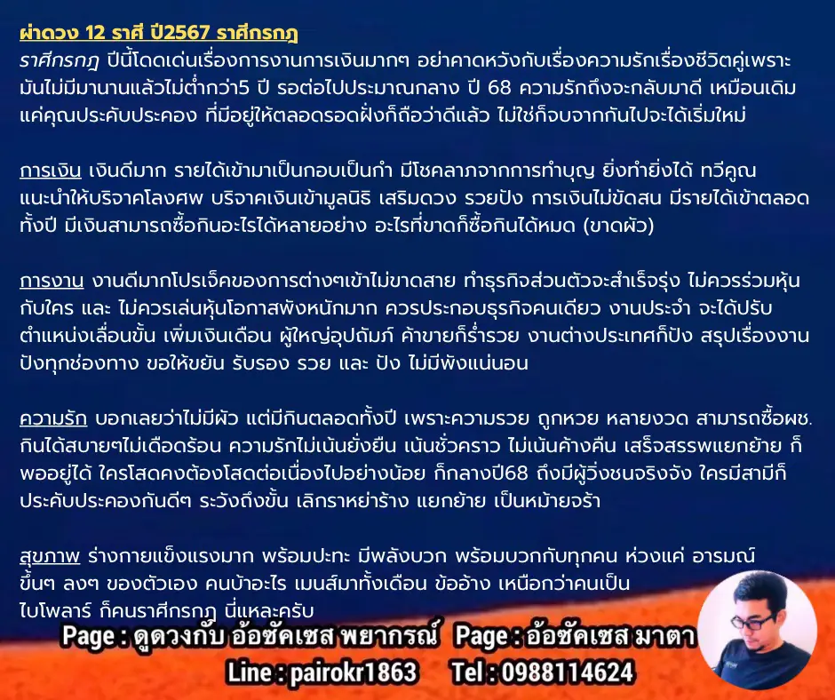 พยากรณ์ดวงชะตา 12ราศี ภาพรวมทั้งปี 2567 ราศี เมษ พฤษภ มิถุ | แกลเลอรีที่โพสต์โดย อ้อซัคเซส | Lemon8