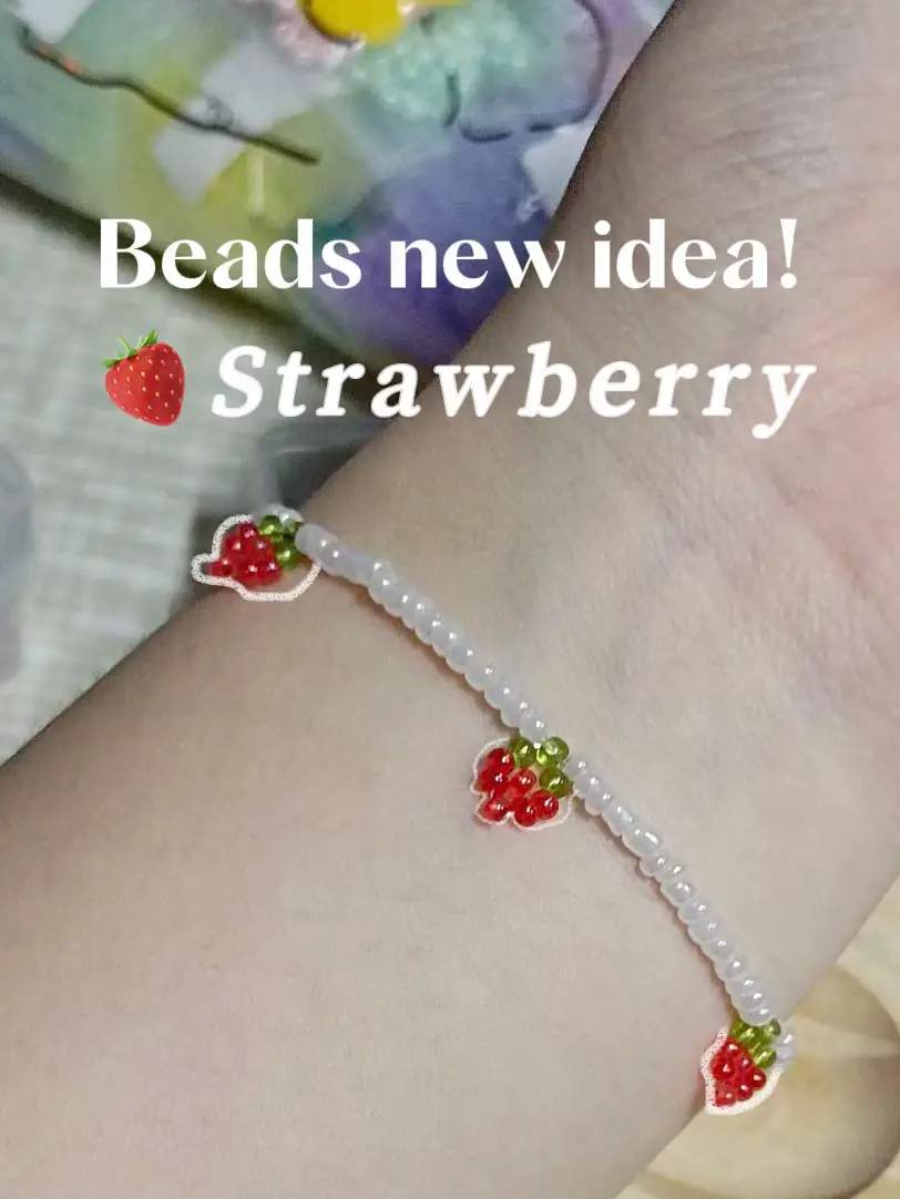 Strawberry mini !! 🍓gelang beads mu makin unik | Galeri diposting oleh ...