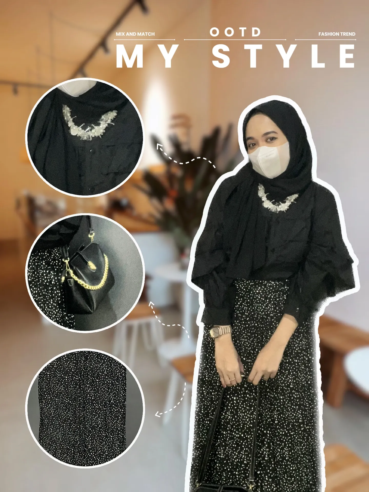 Black Outfit Ideas with Skirt🌸 | Galeri diposting oleh ourhijabe | Lemon8