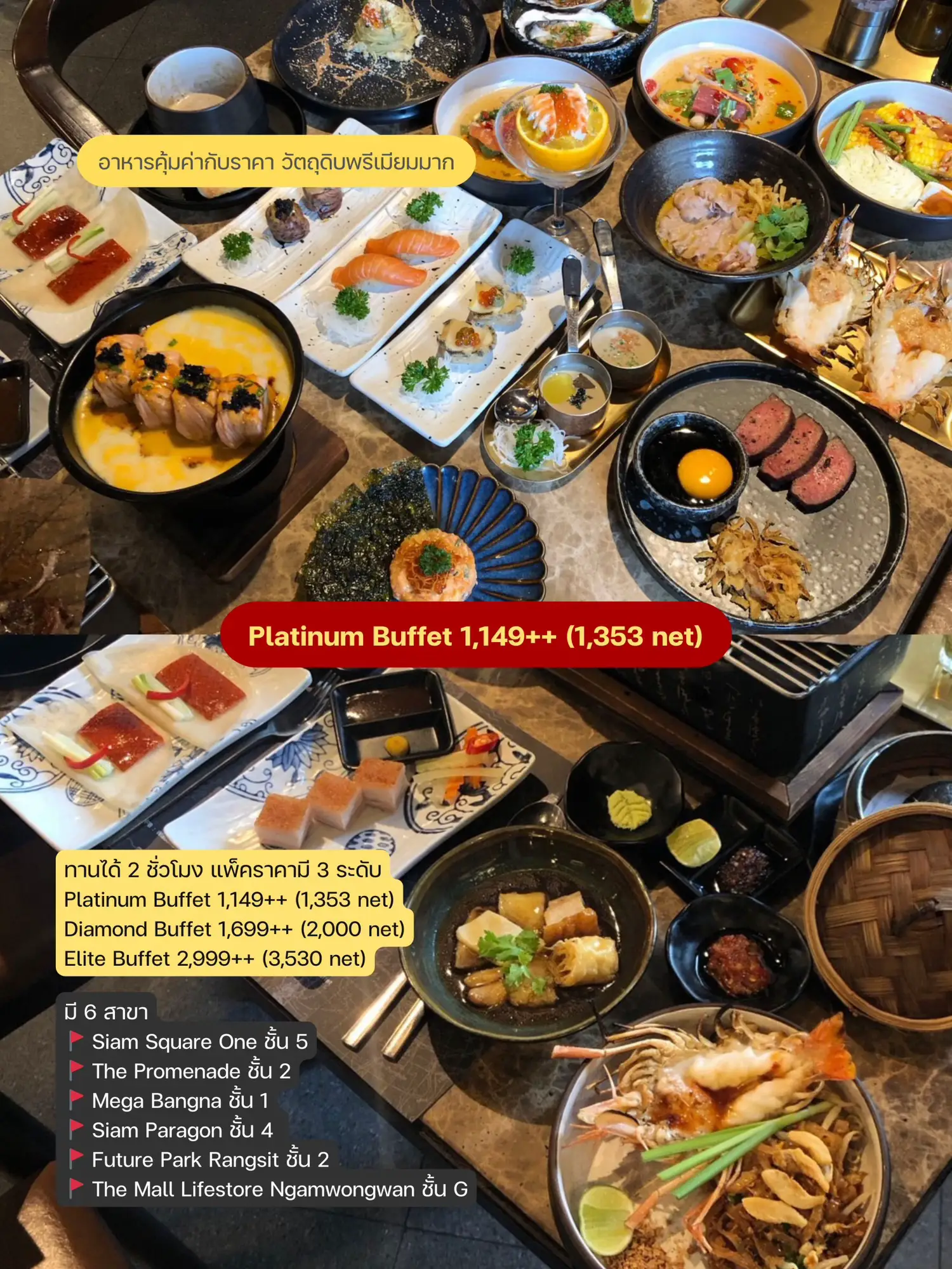 #บุฟเฟ่ต์นานาชาติ อาหารพรีเมียม เมนูใหม่เพียบ คุ้มราคามั้ย ⁉️🥓🍖 | แกลเลอรีที่โพสต์โดย Boboath ...