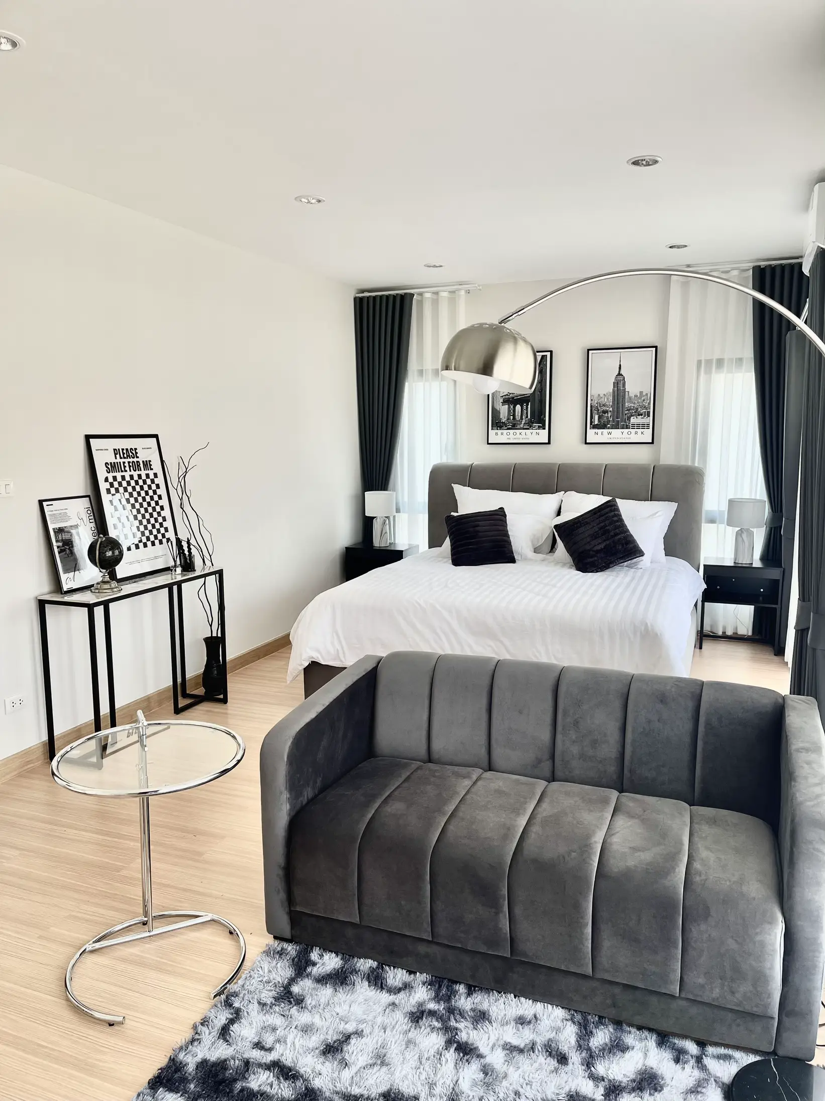 Room tour ⚡️ Modren bedroom ประหยัดไม่ง้ออินทีเรีย | แกลเลอรีที่โพสต์ ...