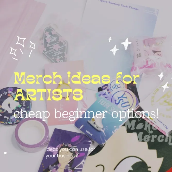 4 beginner friendly merch ideas for artists | แกลเลอรีที่โพสต์โดย Liz ️ ...