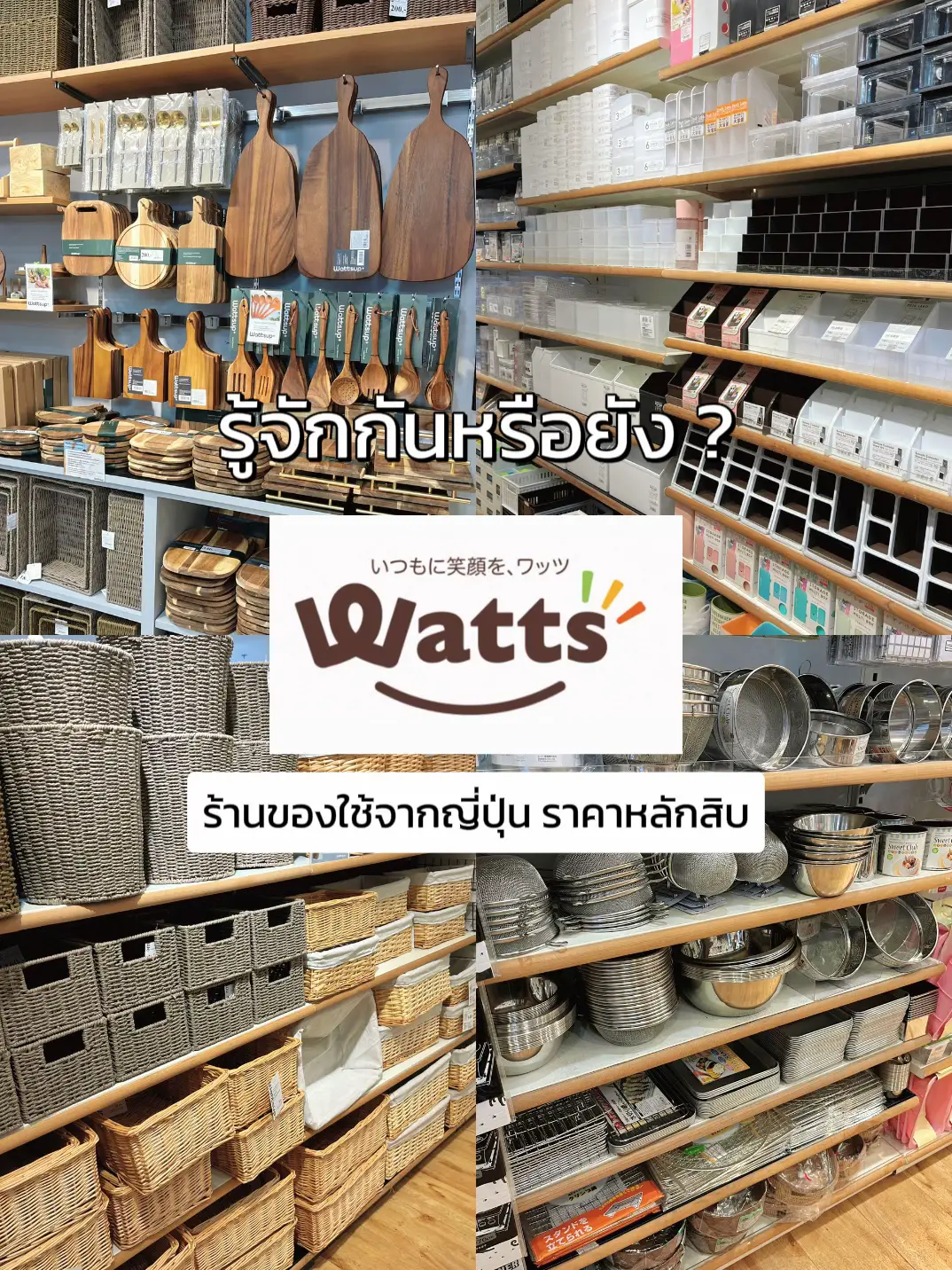 🛒 แนะนำร้านของใช้ญี่ปุ่นแท้ๆ “Watts ” ราคาเริ่มต้นหลักสิบ !!! | แกลเลอ ...