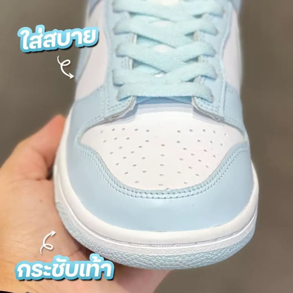 รีวิว รองเท้า Nike สีฟ้าพาสเทล🩵 | แกลเลอรีที่โพสต์โดย Proxumer | Lemon8