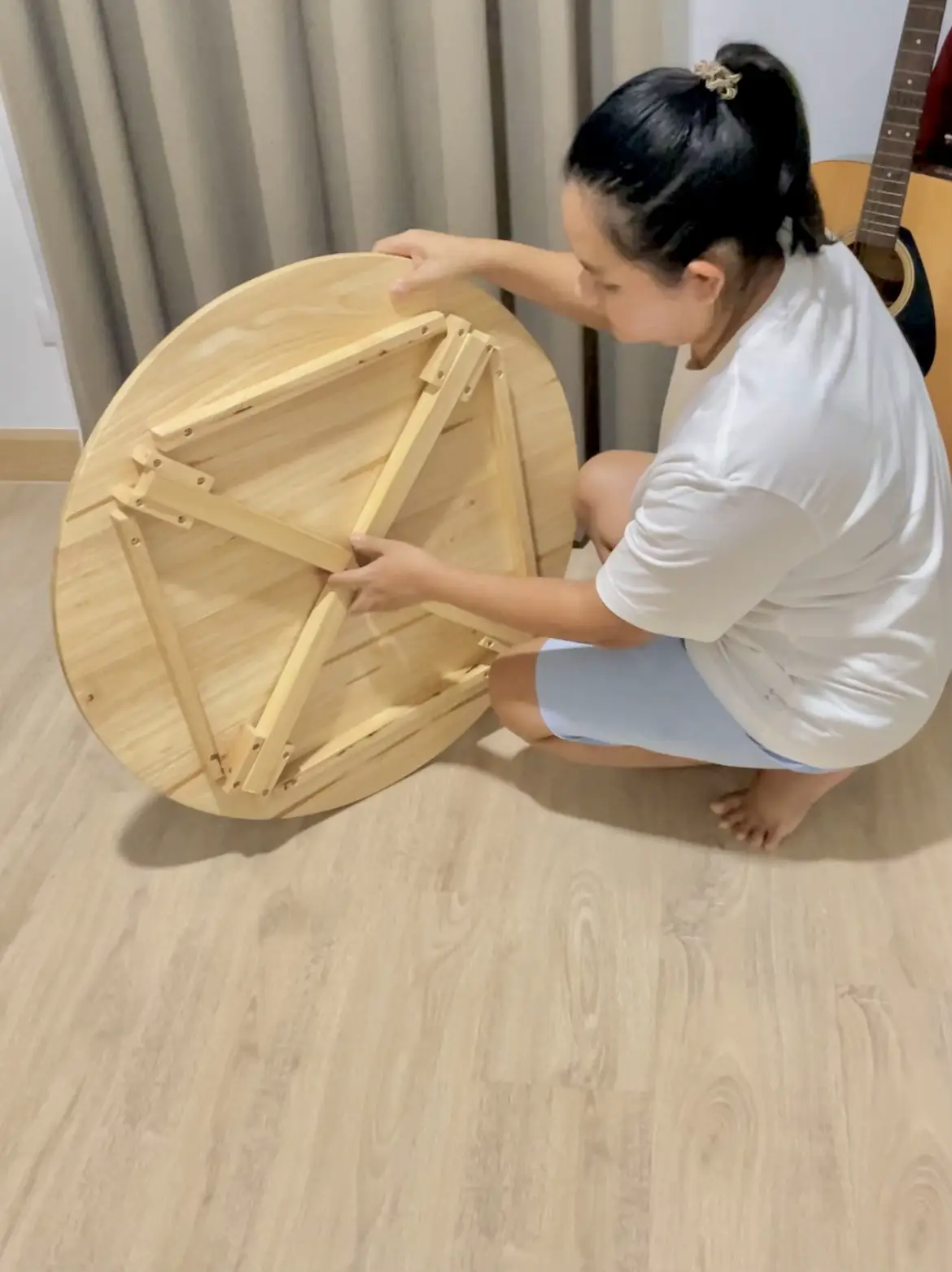 โต๊ะญี่ปุ่นหน้ากลม สวย มินิมอล | แกลเลอรีที่โพสต์โดย mai.wasana | Lemon8