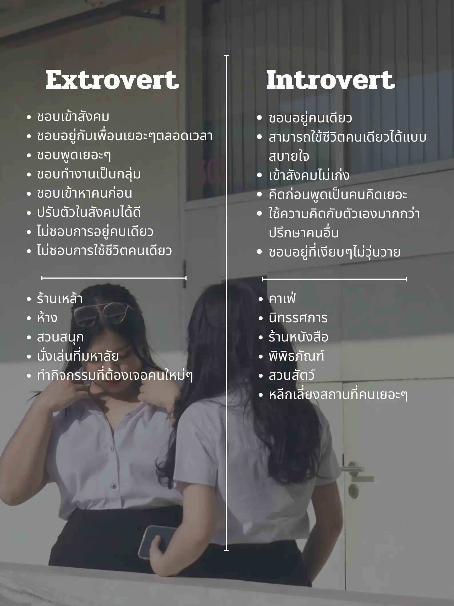 เมื่อมีเพื่อนเป็นintrovert และเรา extrovert!!! | แกลเลอรีที่โพสต์โดย Mew | Lemon8