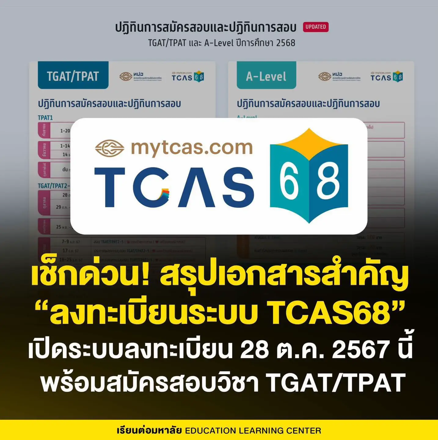 TCAS68 เอกสารที่ต้องเตรียม สำคัญมาก!!! | แกลเลอรีที่โพสต์โดย So ...