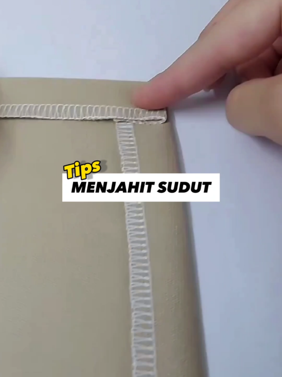 MENJAHIT SUDUT KAIN | Video dipublikasikan oleh Moerkana | Lemon8