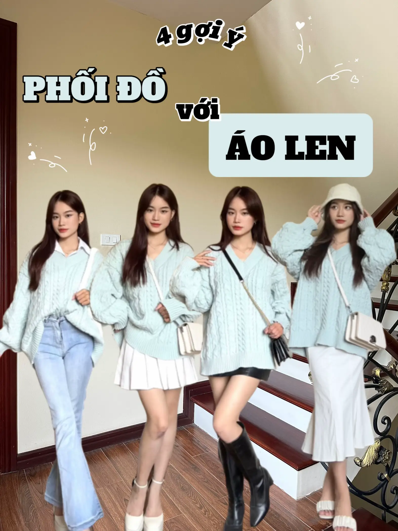4 gợi ý phối đồ với áo len | Bộ sưu tập do 𝙃𝙖𝙞 𝙔𝙚𝙣 đăng | Lemon8