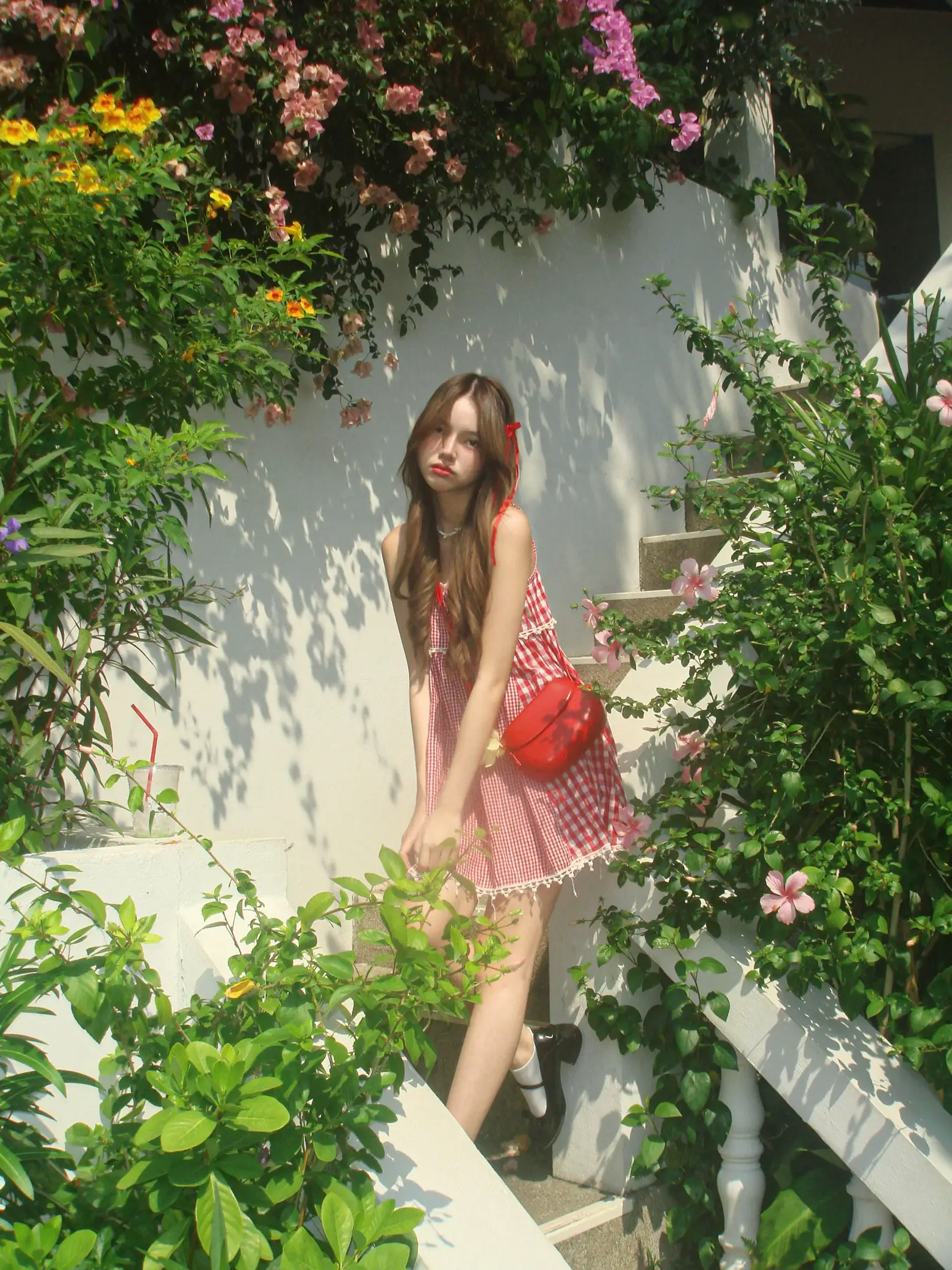 Summer Rain Cafe - red outfit🍒 | แกลเลอรีที่โพสต์โดย nara | Lemon8