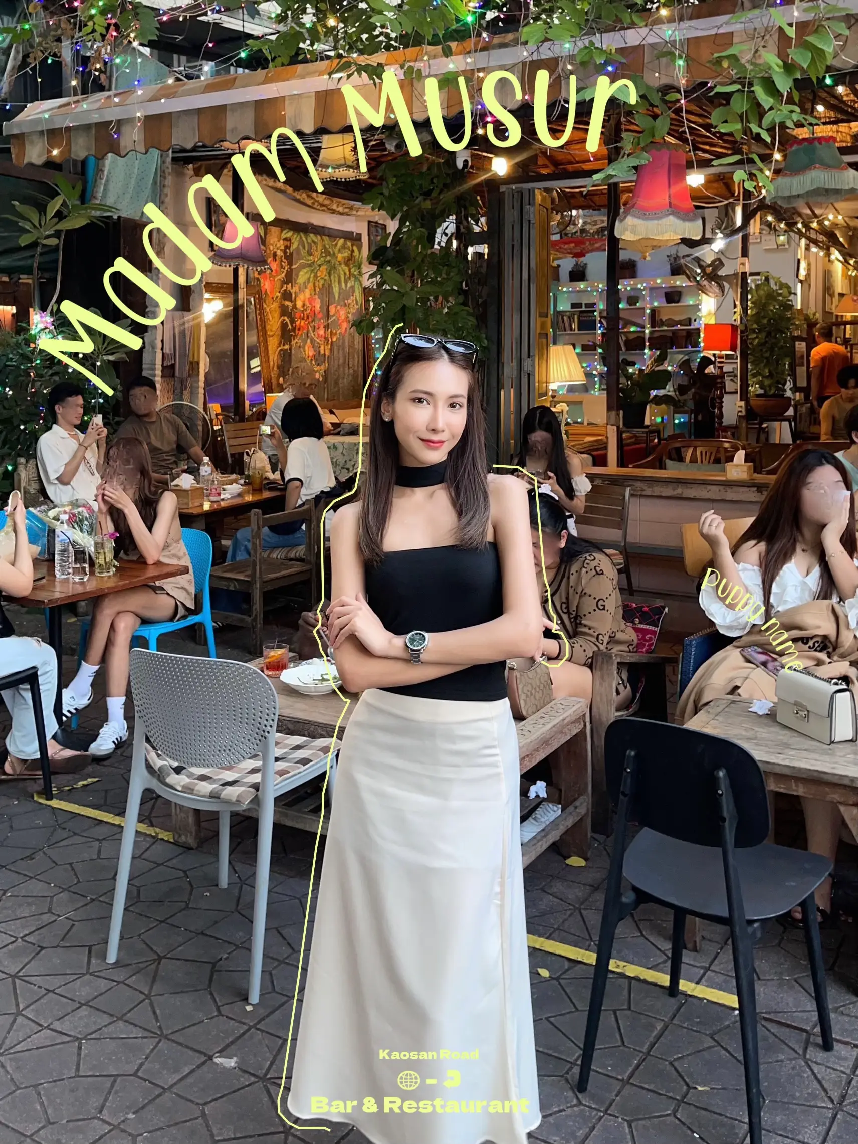 แจกมุมถ่ายรูปที่ร้านอาหารสุดฮิตในถนนข้าวสาร 📍Madam Musur | แกลเลอรีที่ ...