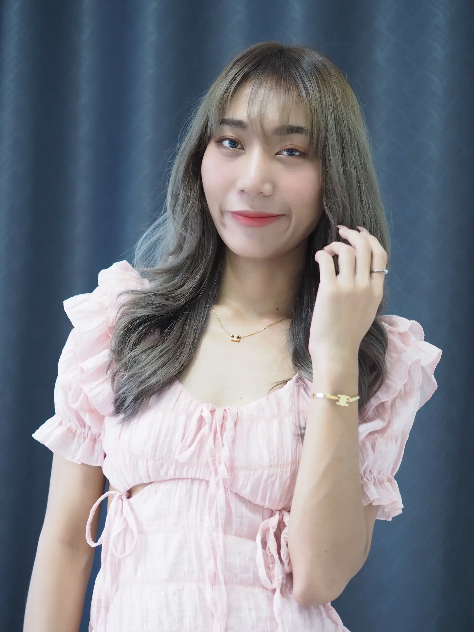 Dye the hair like a pool 😍. Very beautiful. The hair color is brown and gray.🍃 | Gallery posted ...