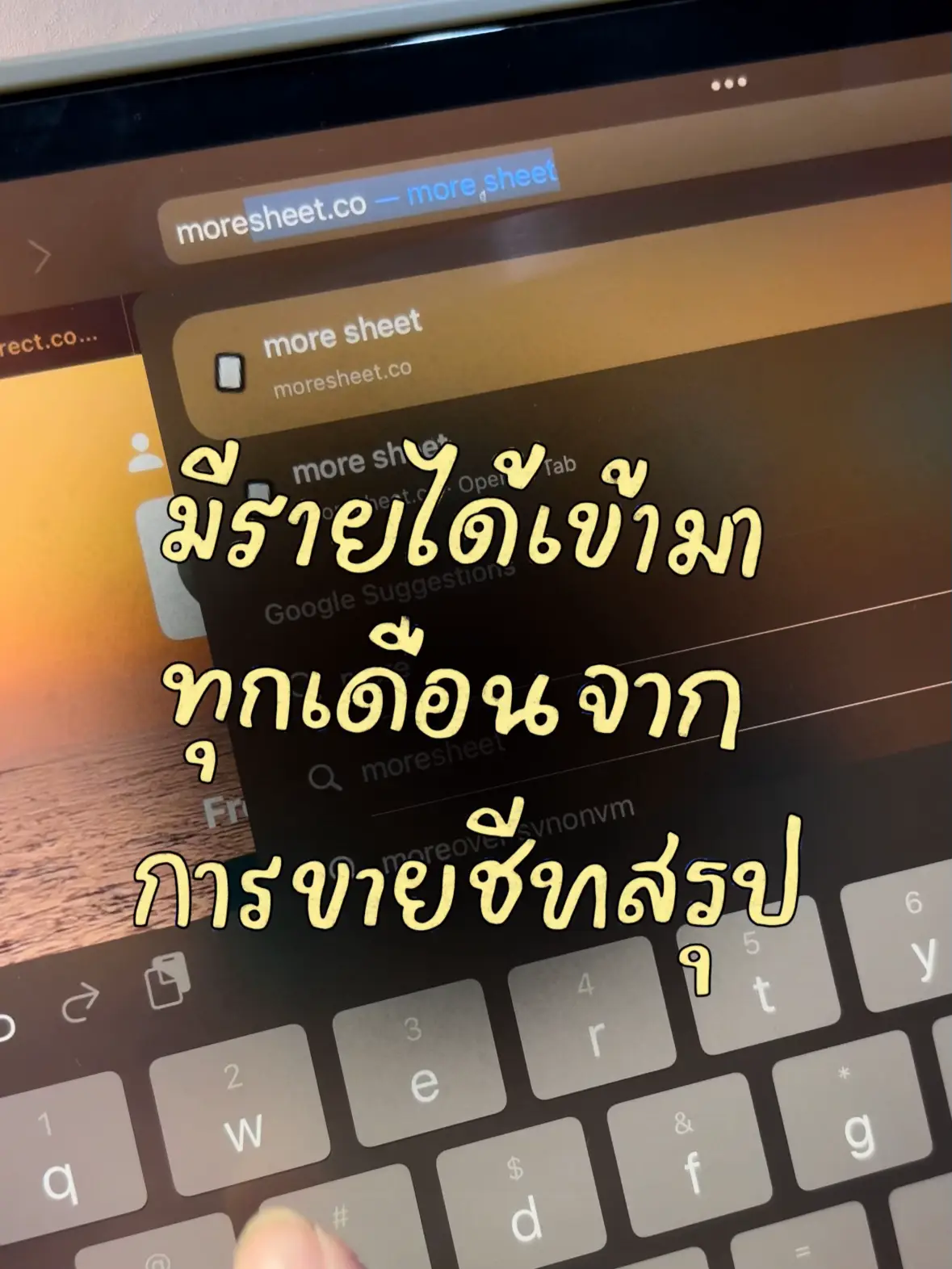 Moresheet.co เว็บไซต์ทำสรุปขาย รายได้หลักแสน!!! | แกลเลอรีที่โพสต์โดย Chali_. | Lemon8
