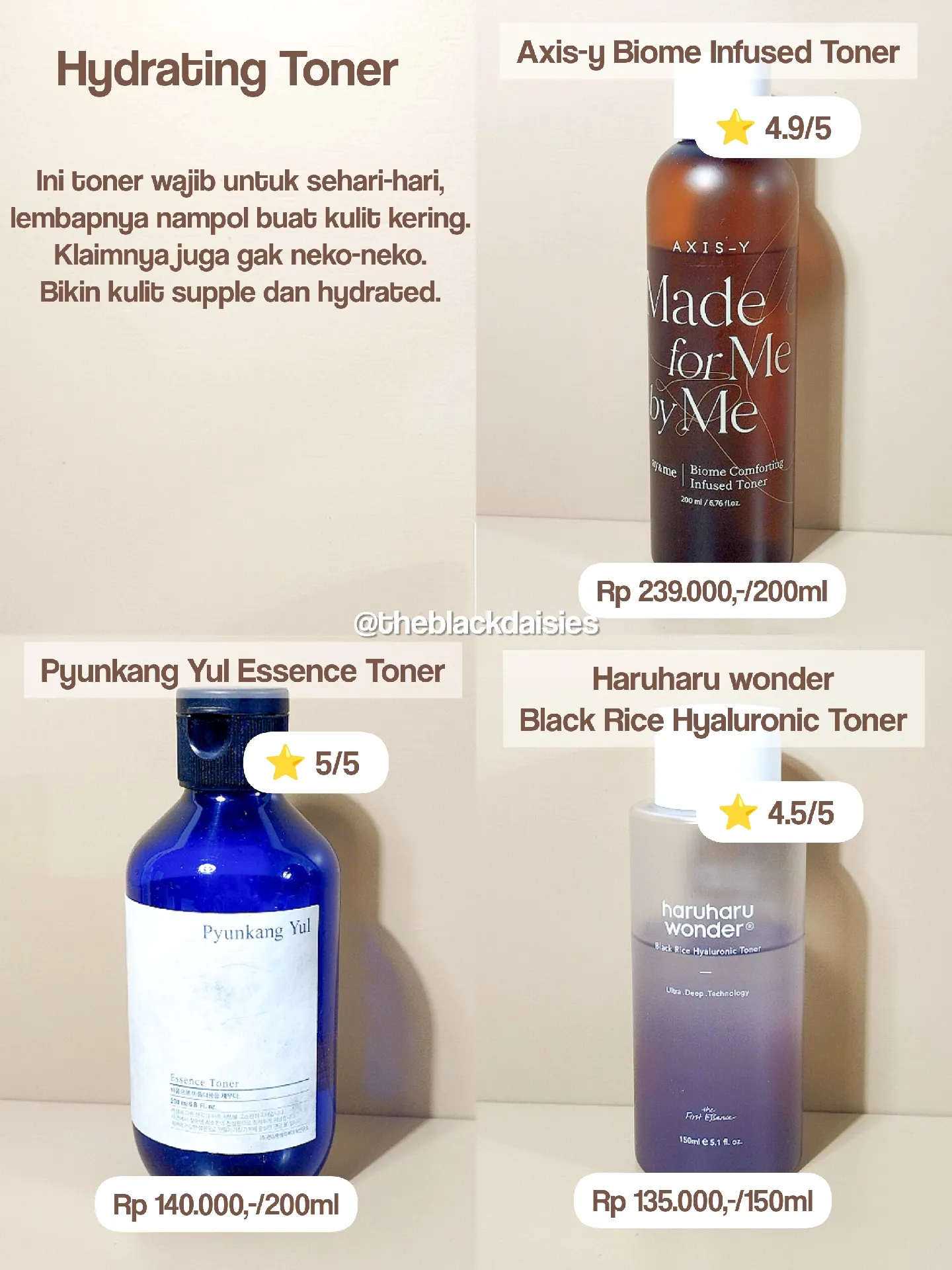 Korean Toner Collection! Mana yang paling bagus?😍 | Galeri diposting ...